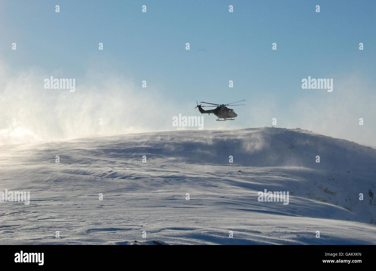 Royal Navy helicopter training Stock Photo - Alamy