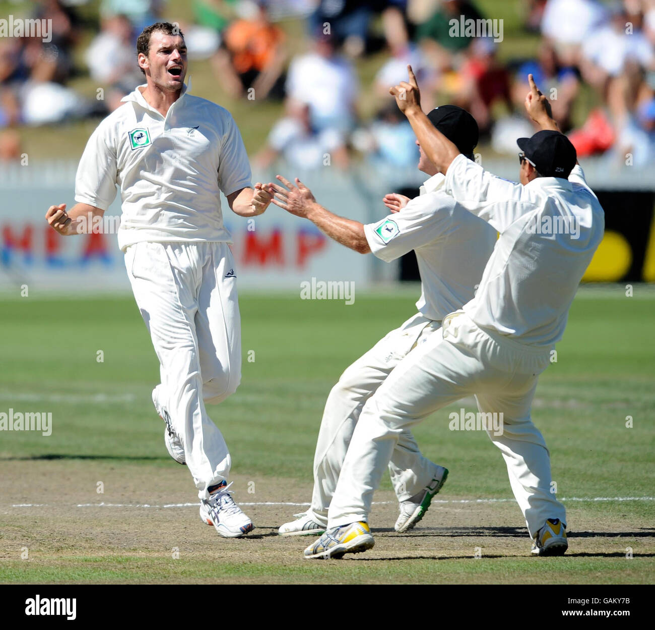 Cricket - New Zealand v England - 1st Test- Day Five. New Zealand's ...