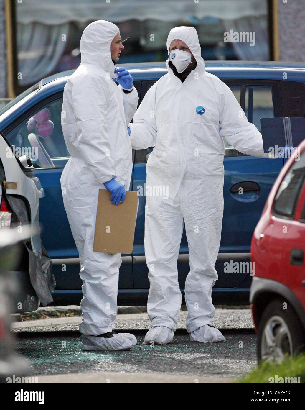 Shooting in Ronanstown. Gardai at the scene in Ronanstown West Dublin ...