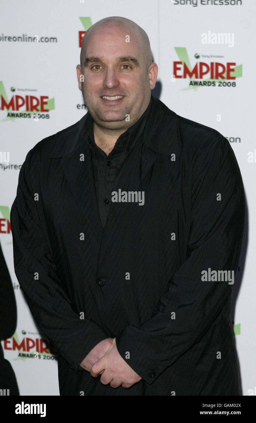 Shane Meadows arriving for the 2008 Empire Film Awards at the Grosvenor ...