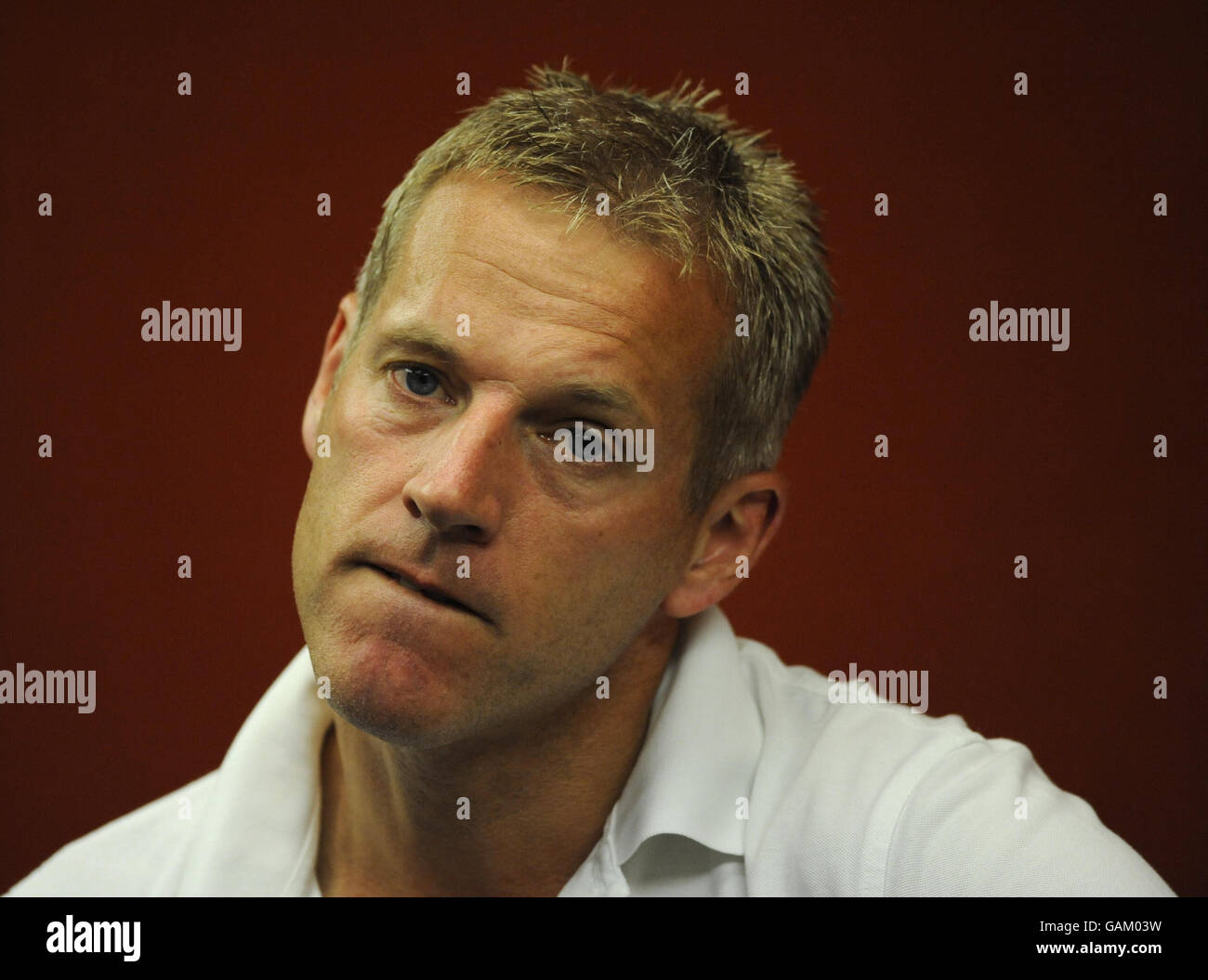 England coach Peter Moores during a press conference at the team hotel ...