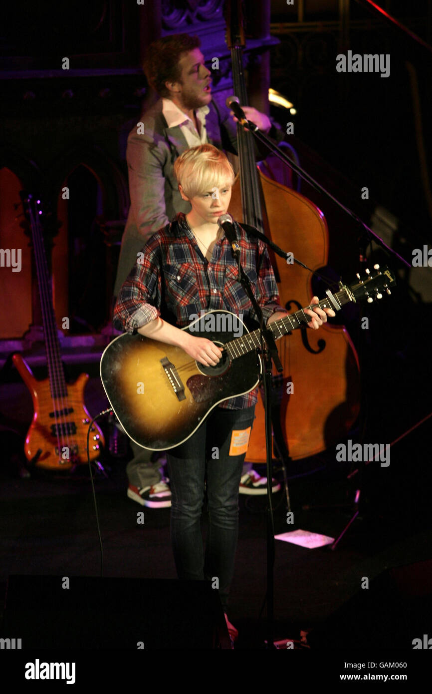 Laura Marling performs on stage at the Union Chapel in Islington, north ...