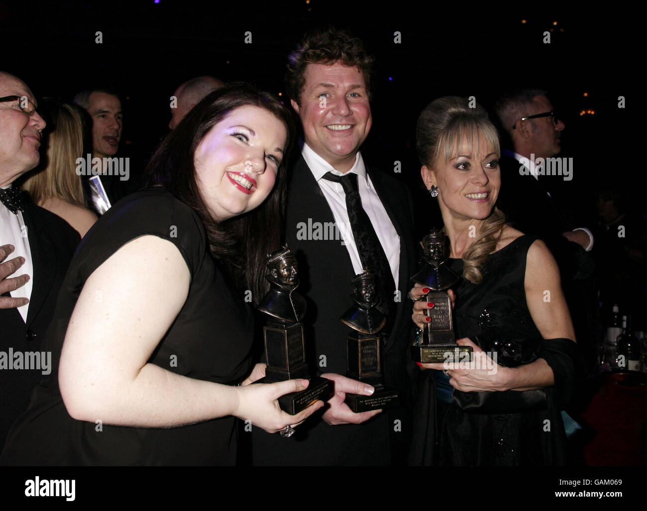 Stars of Hairspray (L-R) Leanne Jones, Michael Ball and Tracie Bennett ...