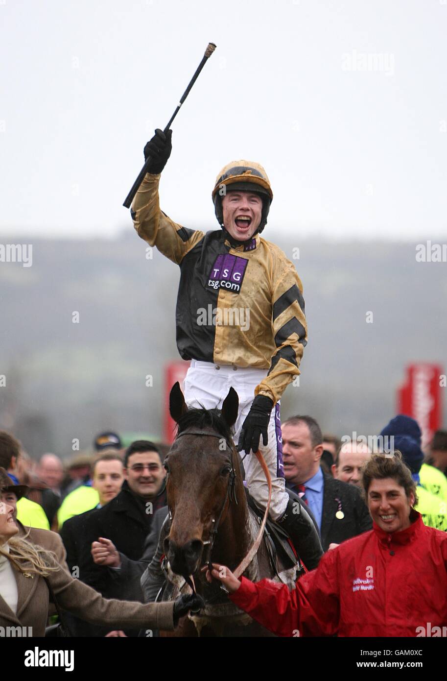 Jockey Denis O'Regan on Inglis Drever celebrates after winning the ...