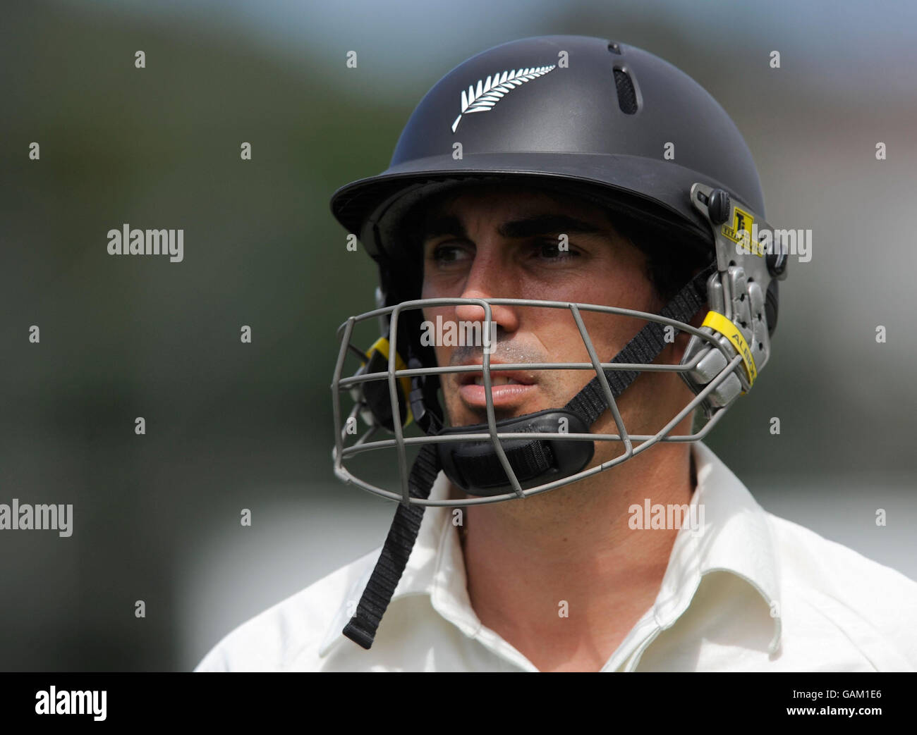 New zealands mathew sinclair 2nd test basin reserve hi-res stock ...