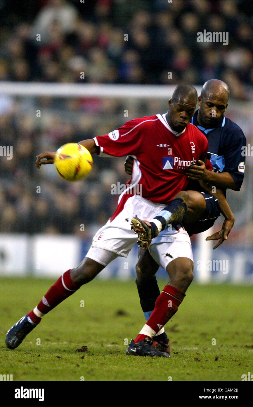 Coventry's Dean Gordon and Nottingham Forest's Marlon Harewood battle ...