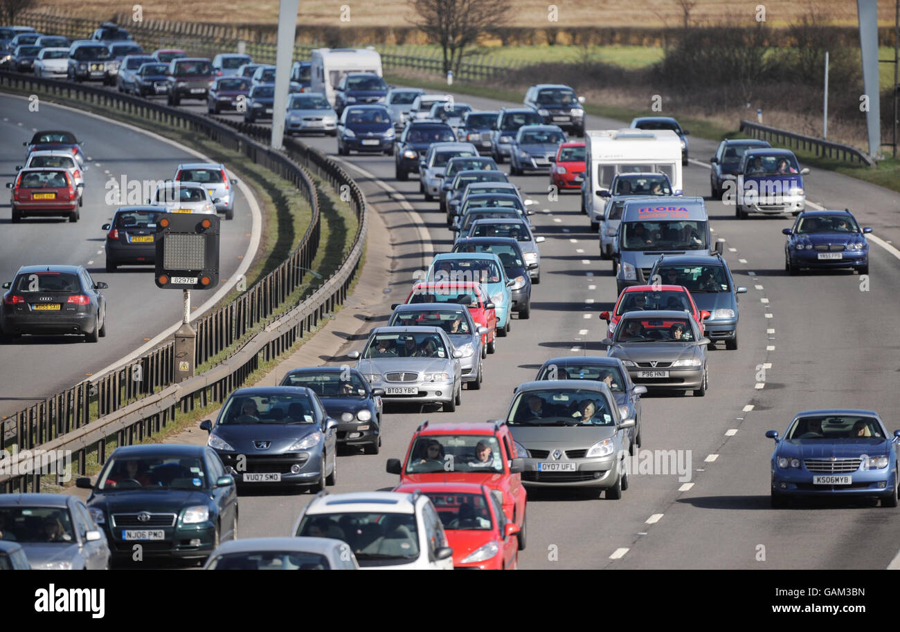 Heavy traffic on southbound m5 hi-res stock photography and images - Alamy
