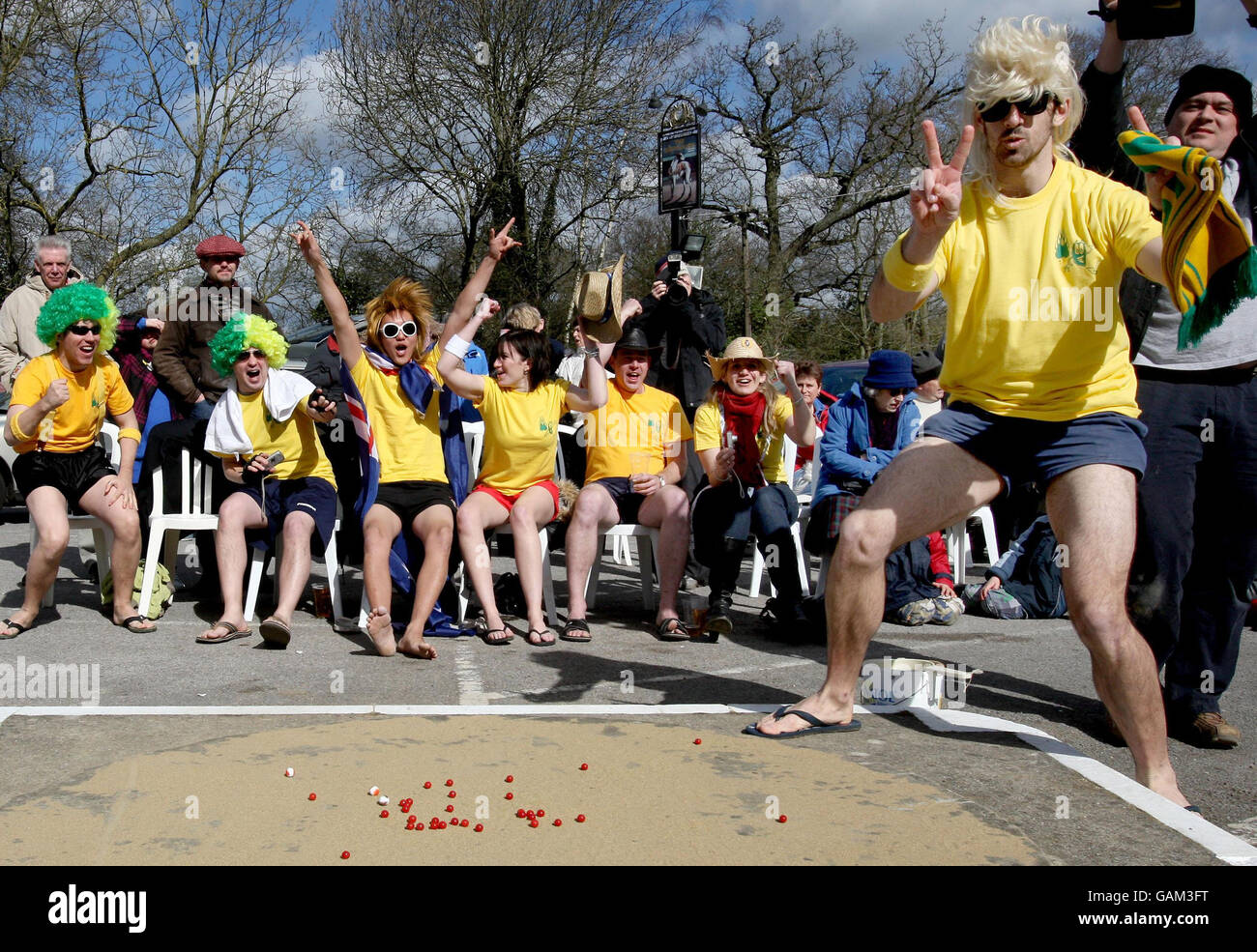 The Australian team 'Beavers' compete against the German side '1st MC ...