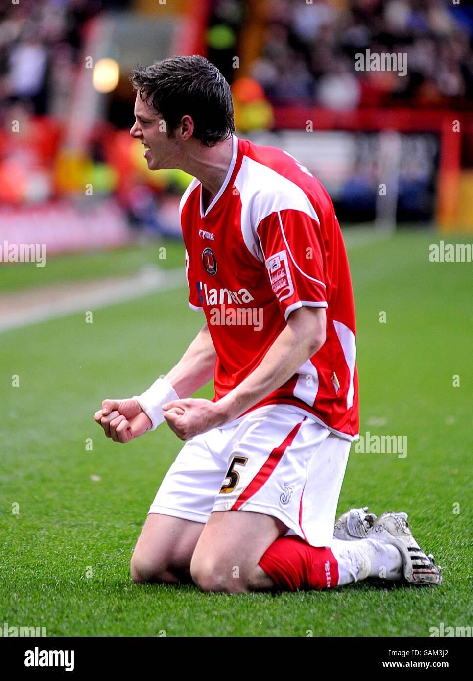 Charlton athletics greg halford the opening goal of the match hi-res ...