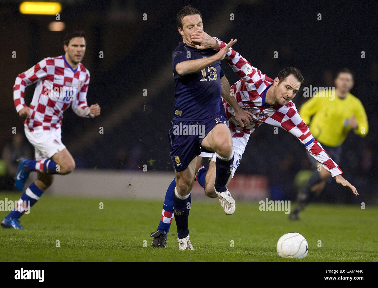 Soccer - International - Scotland v Croatia - Hampden Park Stock Photo ...