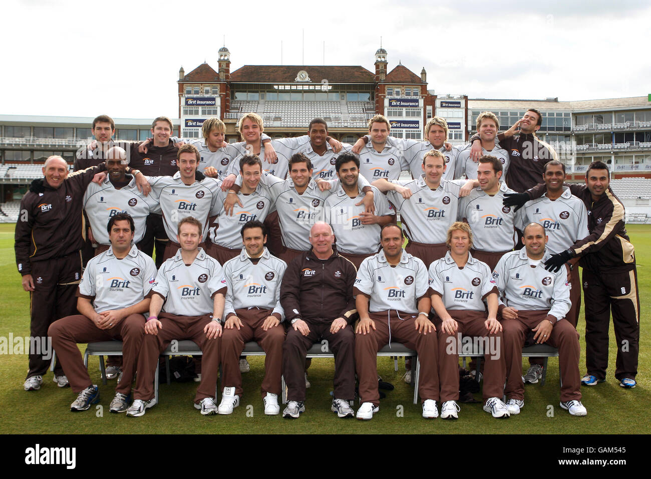 Surrey players are all smiles press day hi-res stock photography and ...