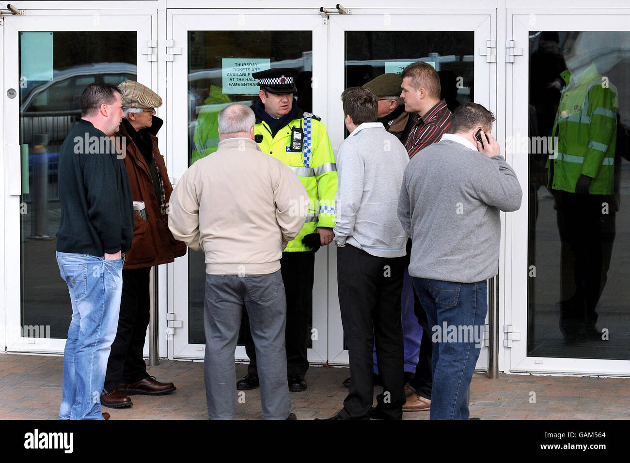 Disappointed punters are turned away at cheltenham racecourse hi-res ...