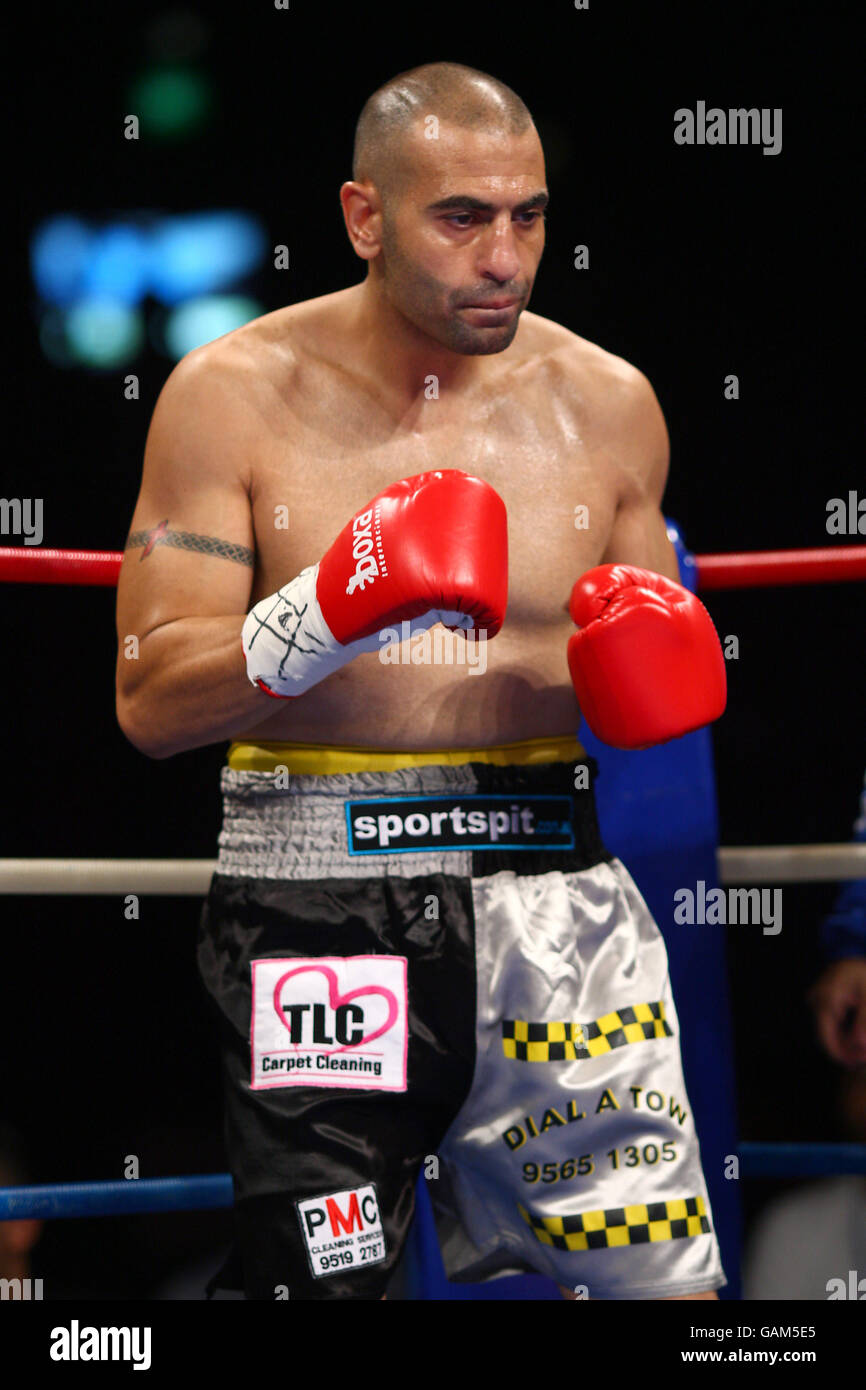 Light Heavyweight Peter Kazzi pictured before his undercard fight Stock ...