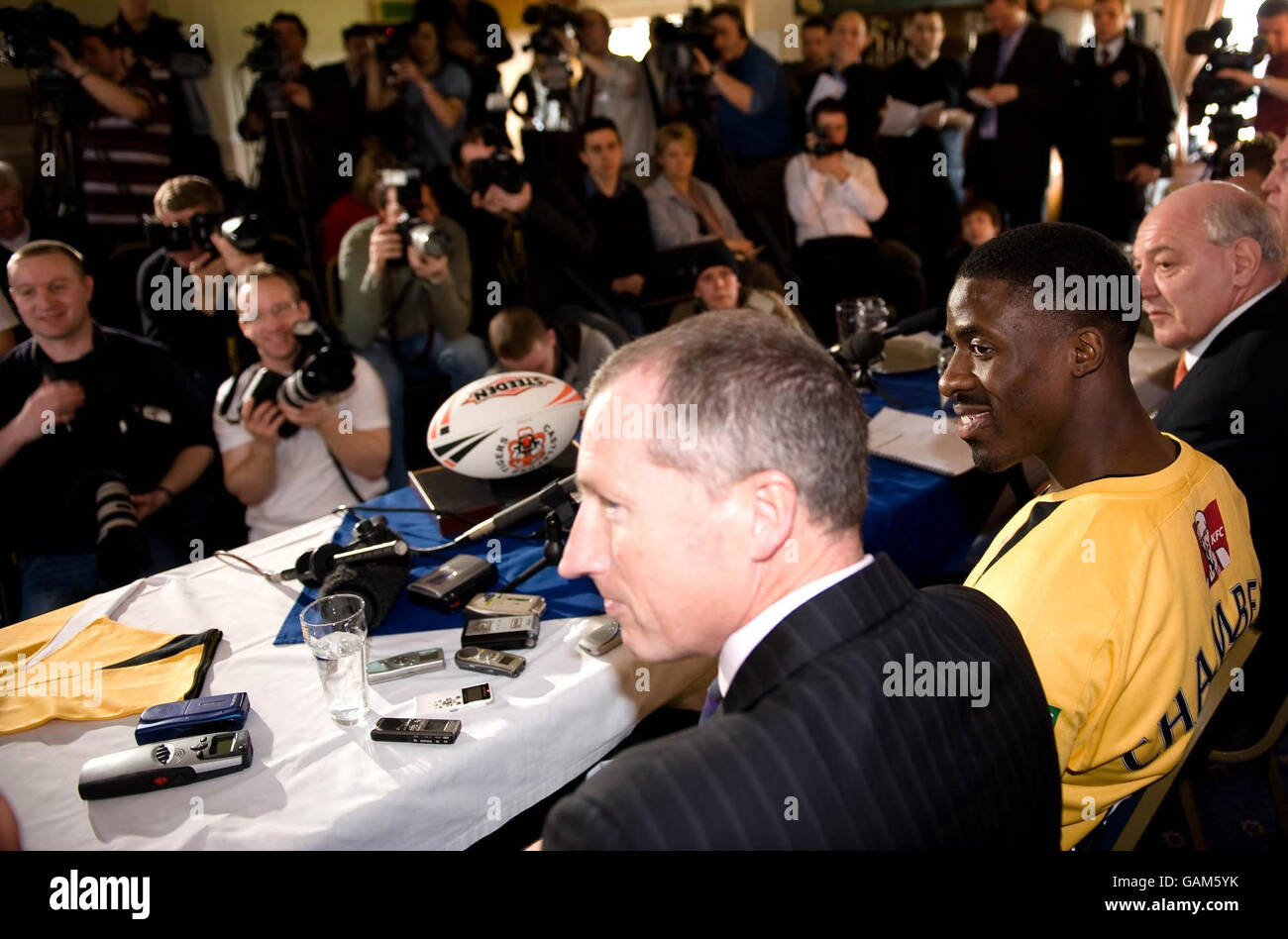 Rugby League - Castleford Tigers - Dwain Chambers Press Conference ...