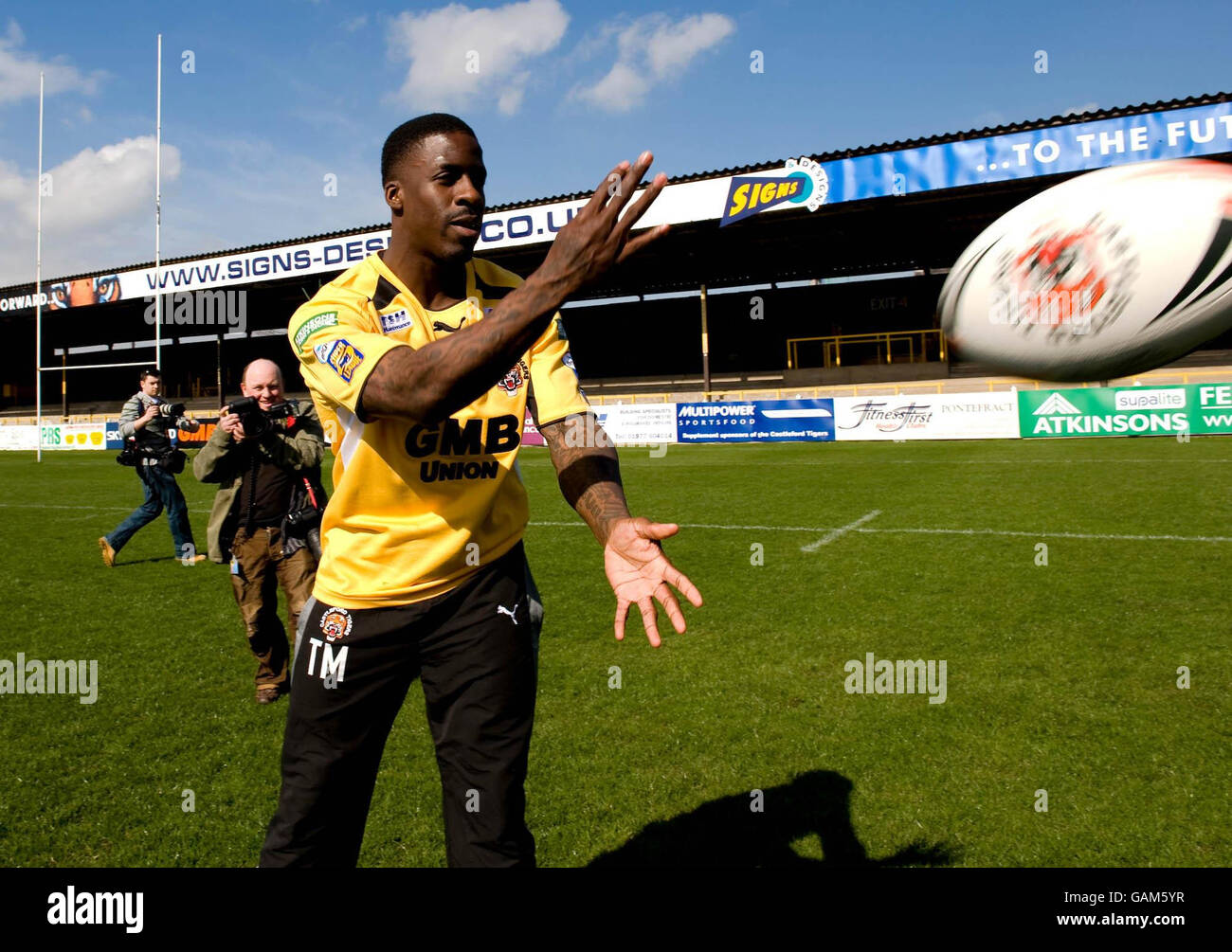 Rugby League - Castleford Tigers - Dwain Chambers Press Conference ...