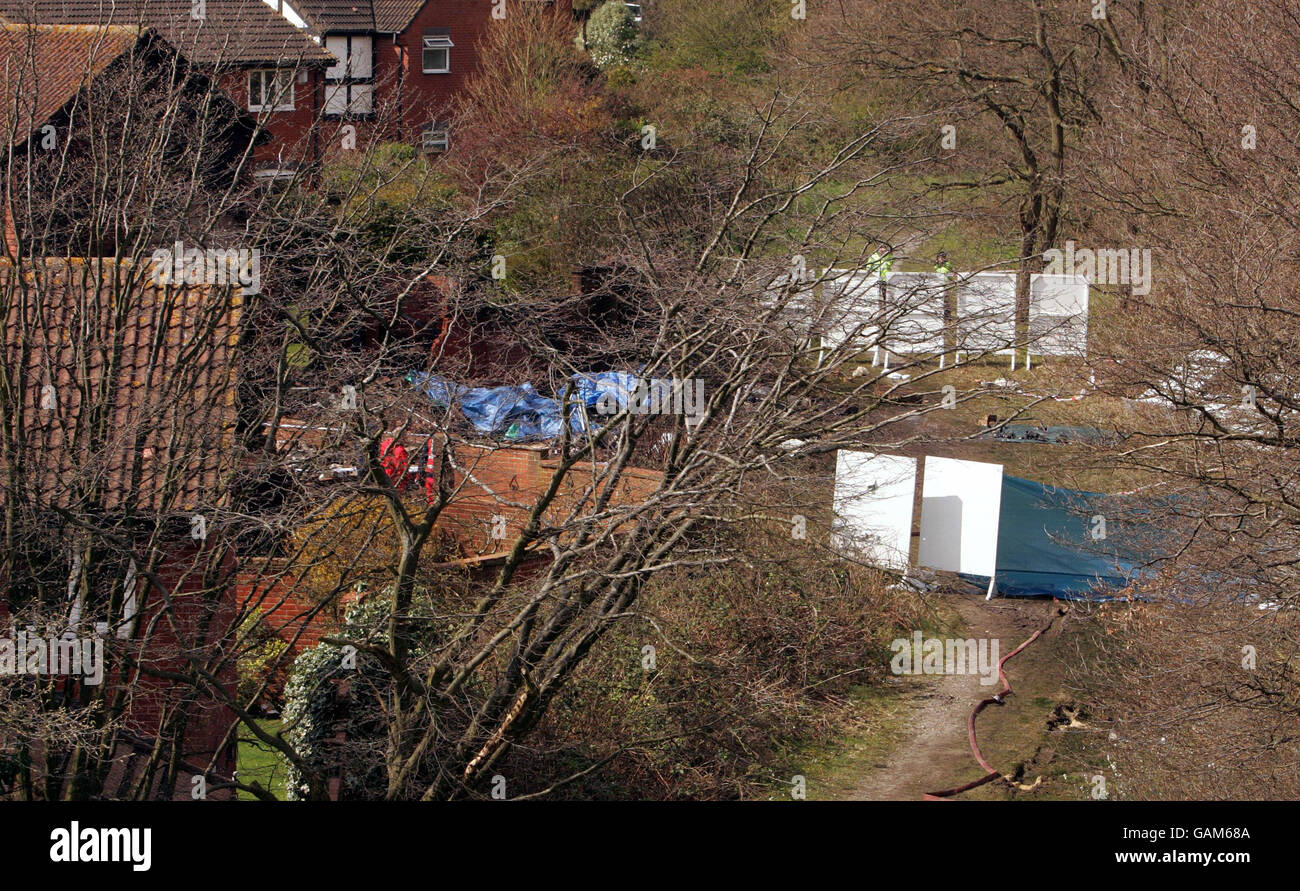 Kent plane crash Stock Photo - Alamy