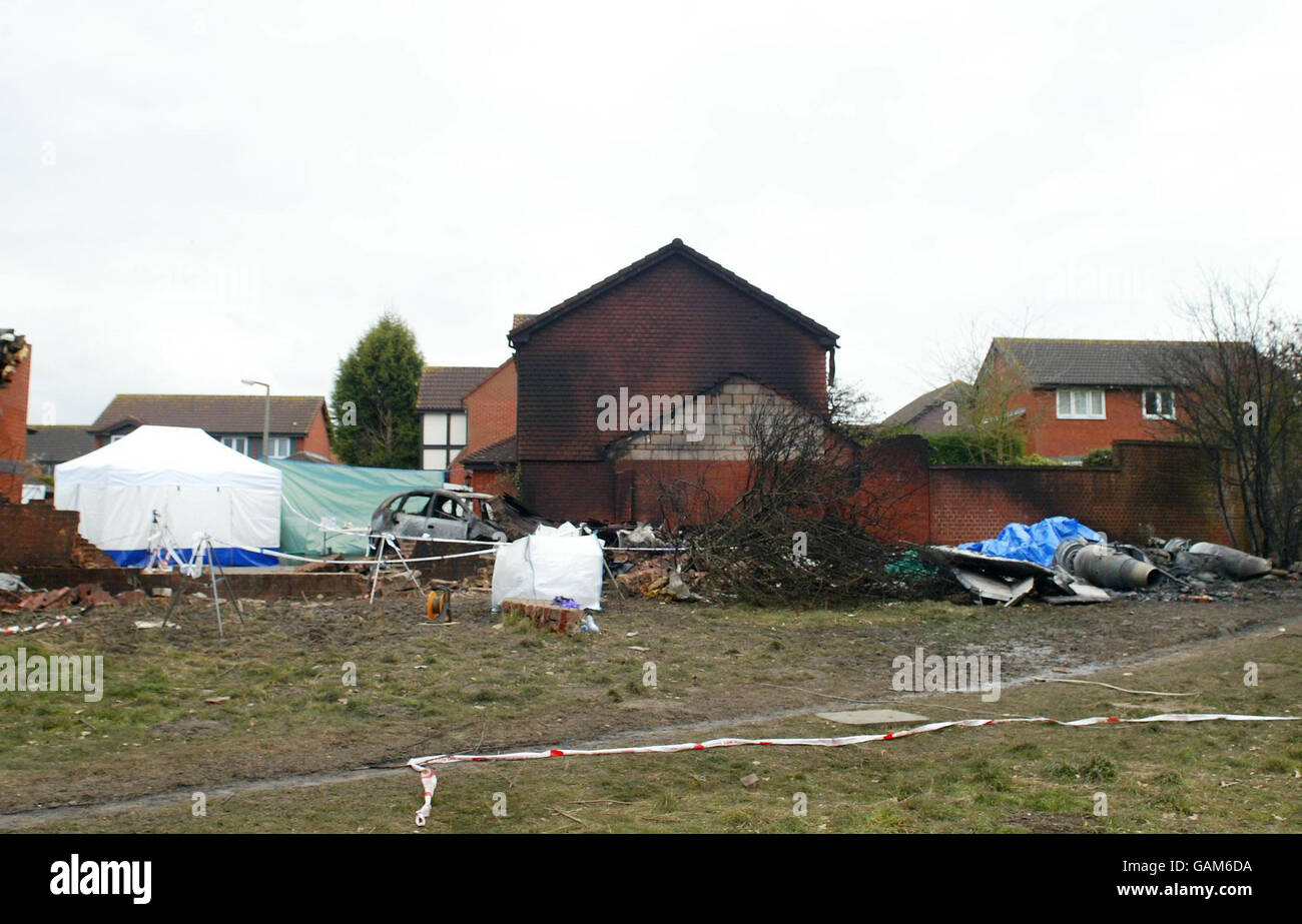 Kent plane crash Stock Photo - Alamy