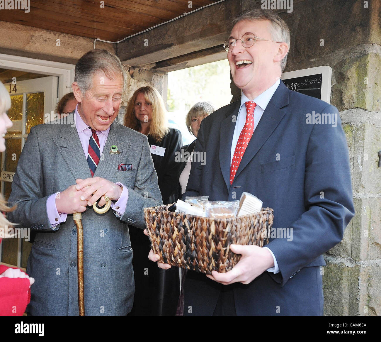 Prince charles in black swan pub in ravenstonedale hi-res stock ...