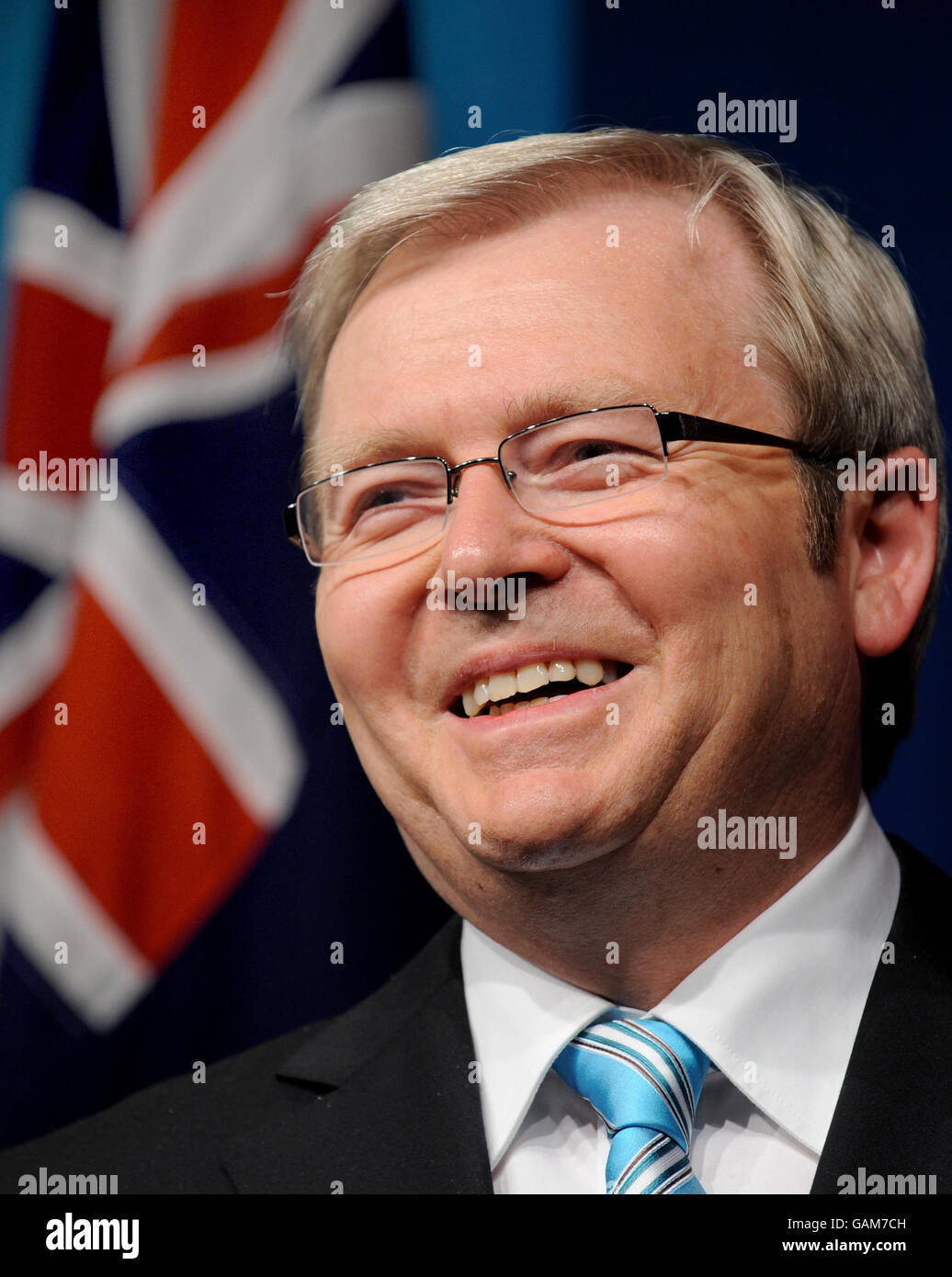New Australian Prime Minister Kevin Rudd addresses business leaders ...