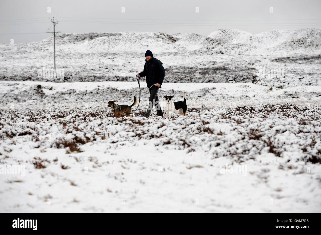 Snow hits the UK Stock Photo - Alamy