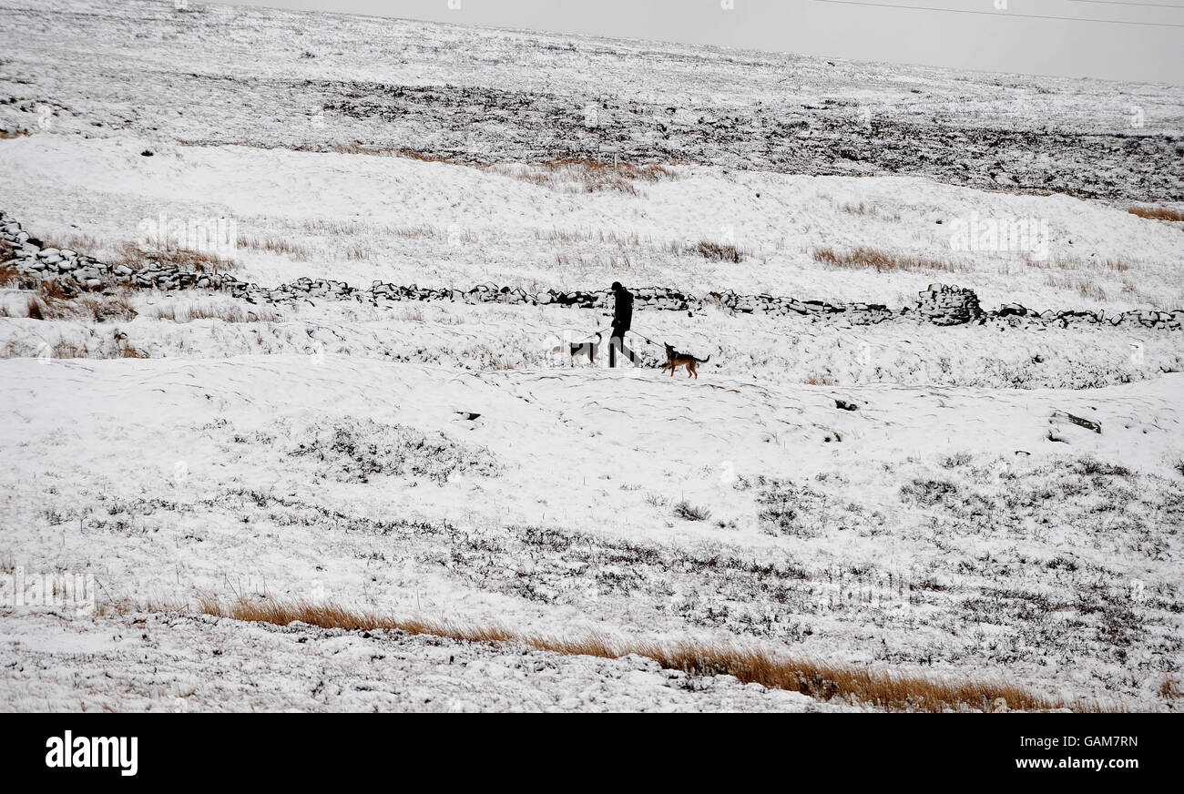 Snow hits the UK Stock Photo - Alamy