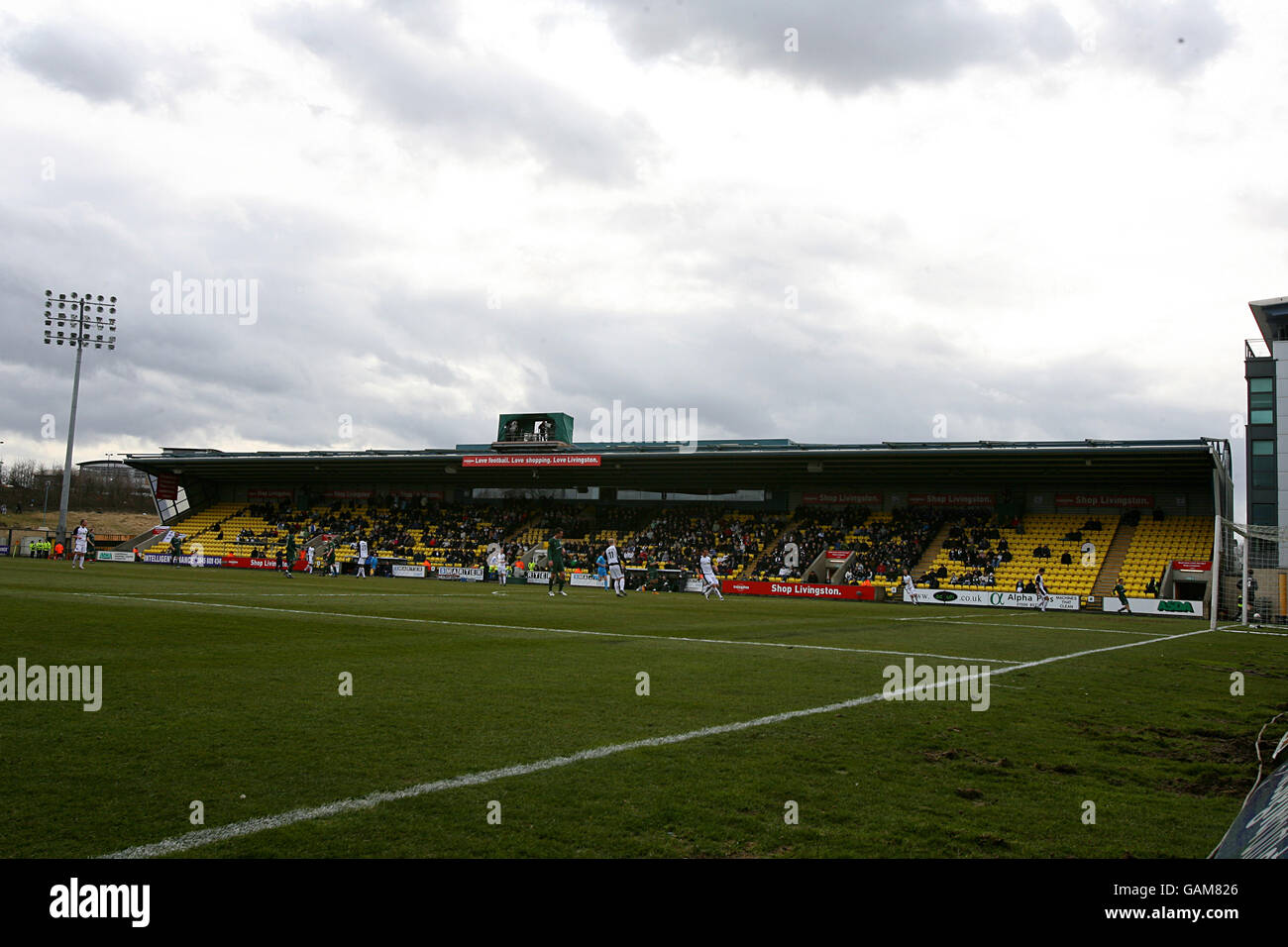 General view of almondvale stadium hi-res stock photography and images ...