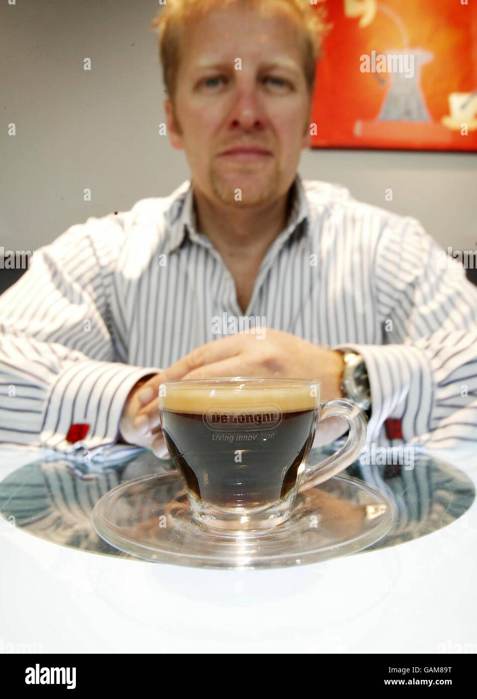 David Cooper, the creator of the world's rarest coffee, Delonghi Caffe ...