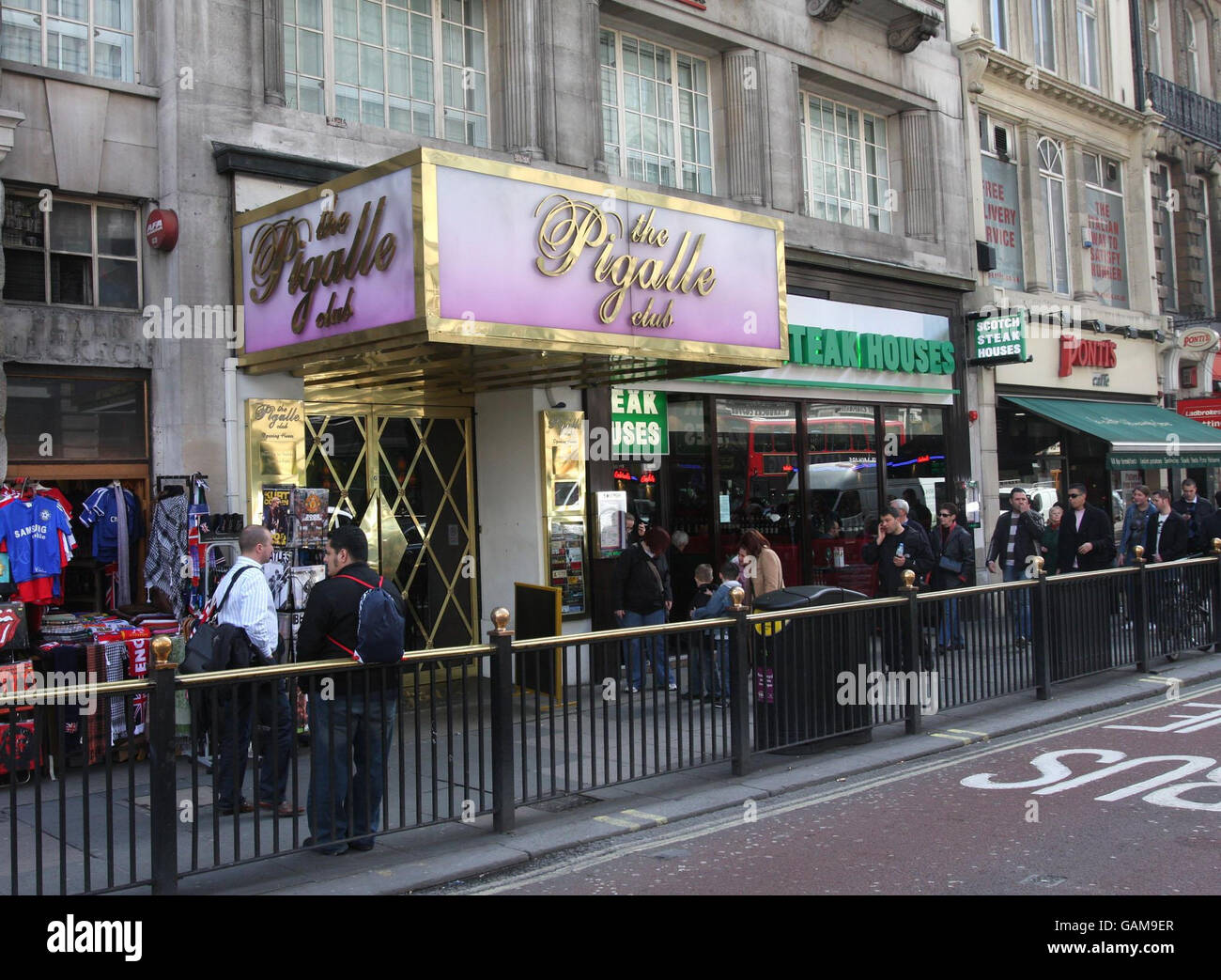 General view of outside the pigalle club in londons piccadilly hi-res ...