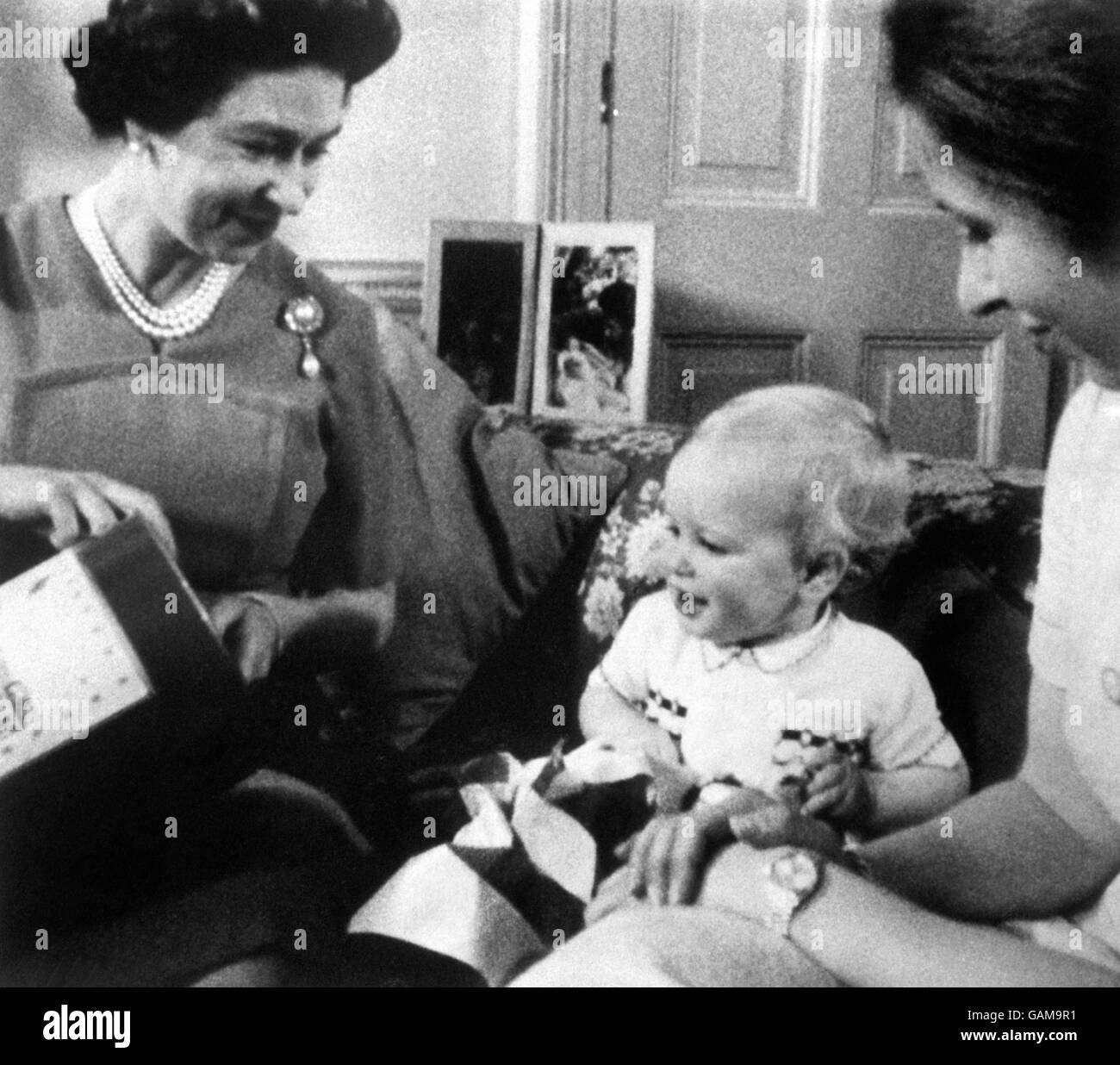 Royal together at christmas Black and White Stock Photos & Images - Alamy