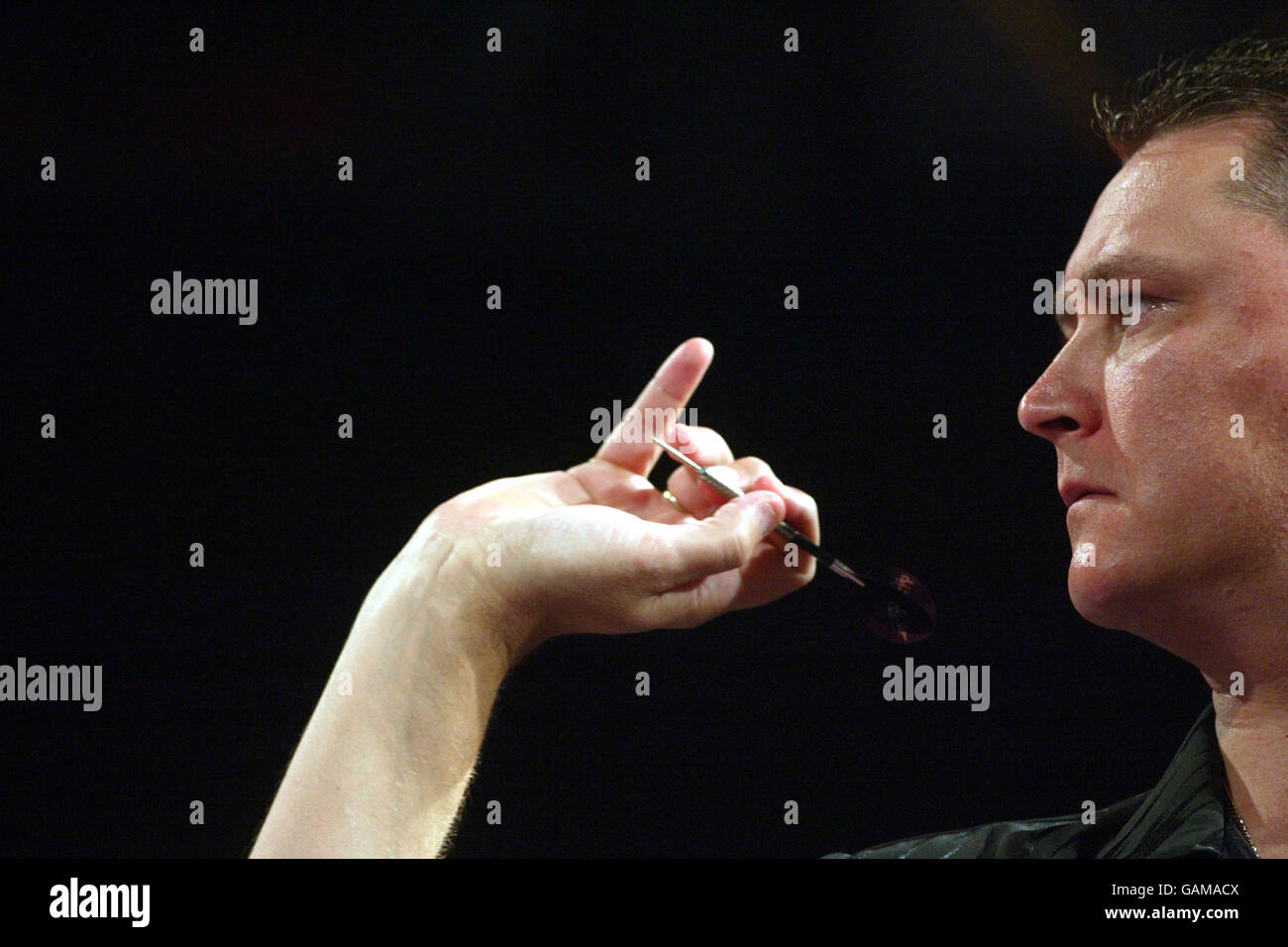 Kevin painter in action against reg harding hi-res stock photography ...