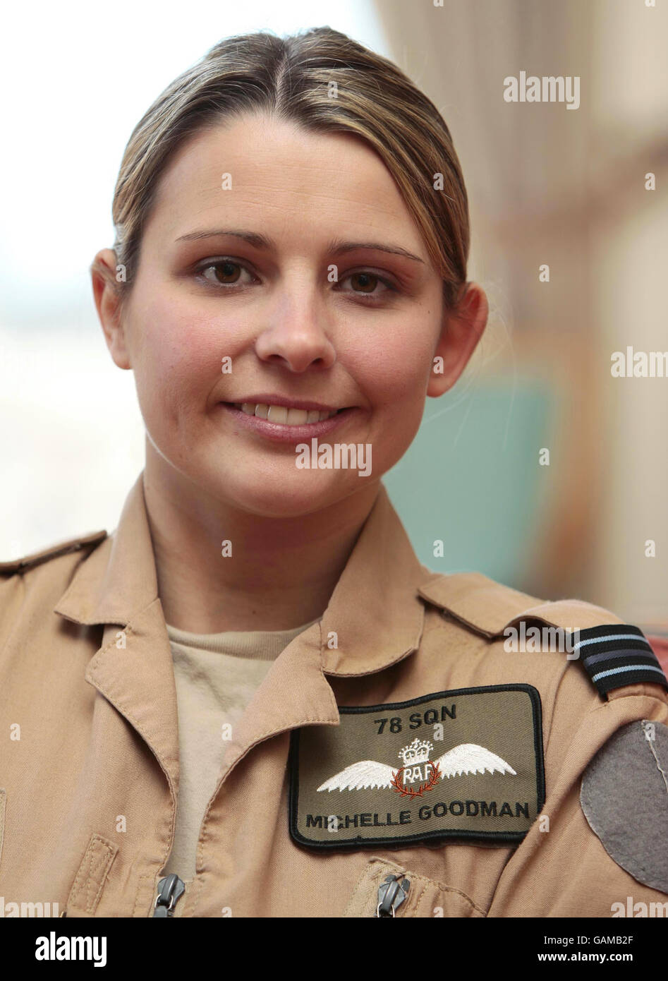 RAF Flight Lieutenant Michelle Goodman, at the RAF Club, in London ...