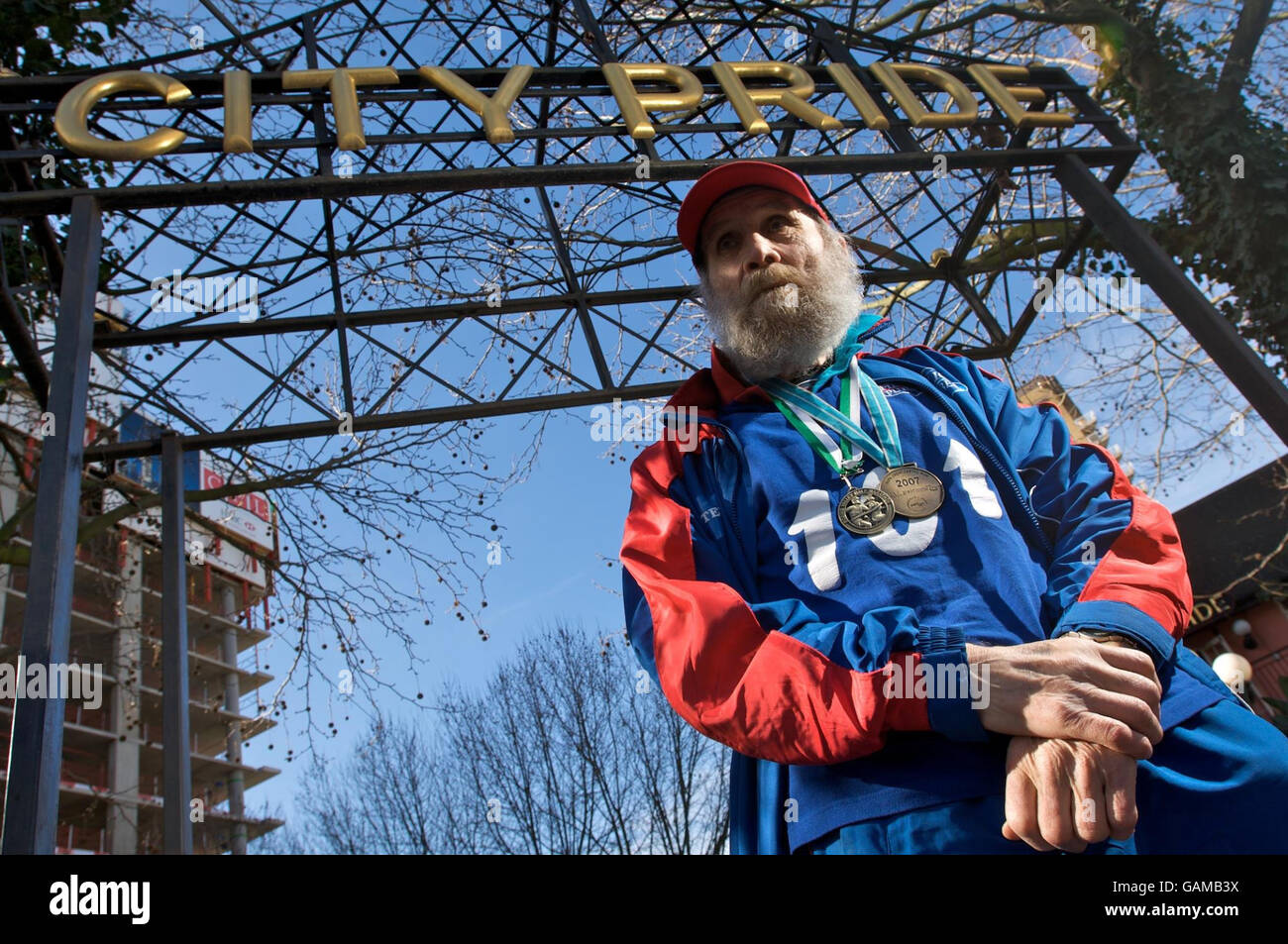 Buster Martin training for London marathon Stock Photo - Alamy