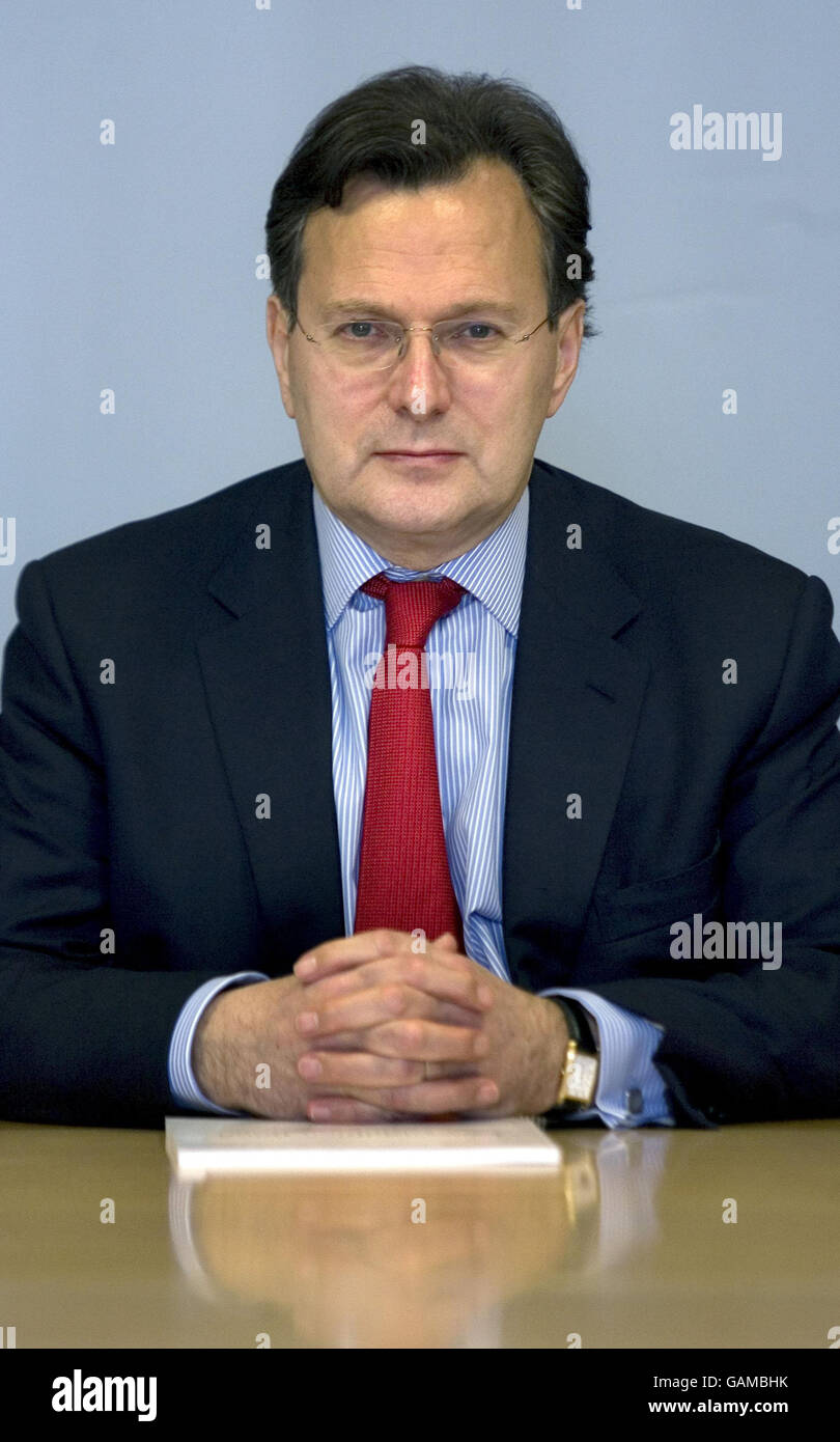 Former Attorney General Lord Goldsmith poses for the media after ...