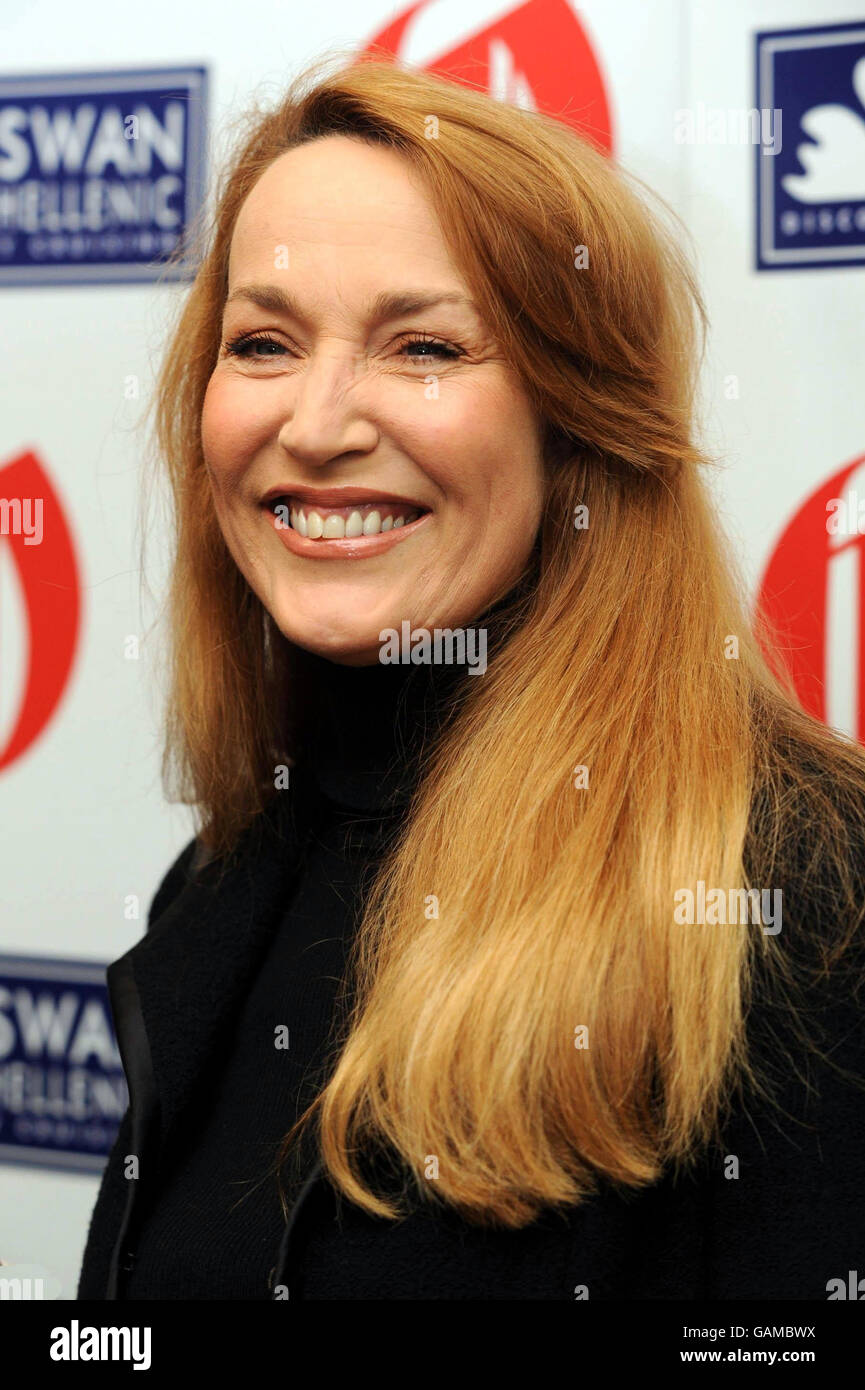 Jerry Hall arrives for the 2008 Oldie of the Year Awards, in ...