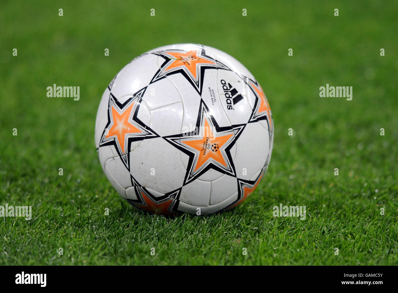 Match ball official star stars champions league starball hi-res stock ...