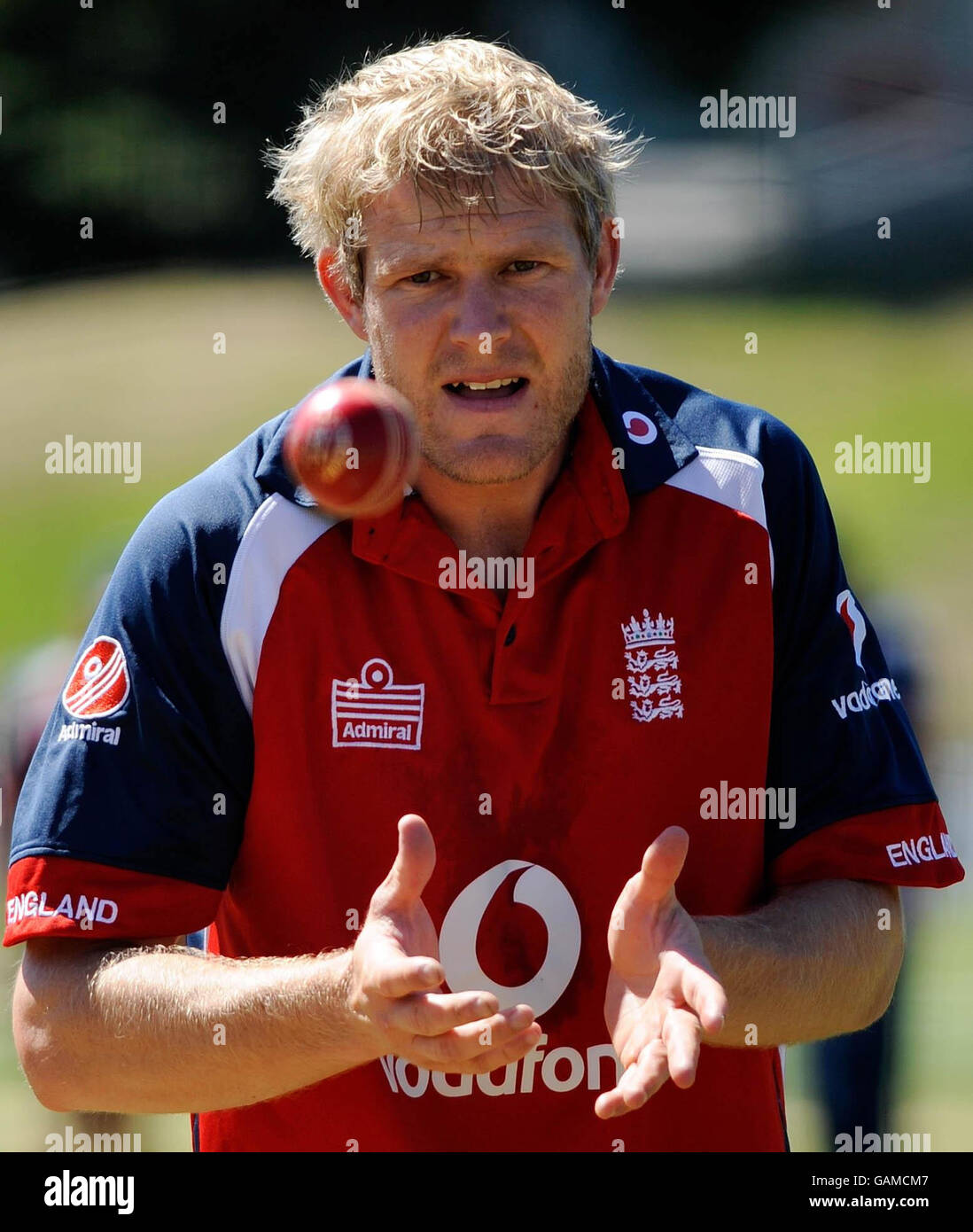 Englands matthew hoggard during practice at the basin reserve hi-res ...