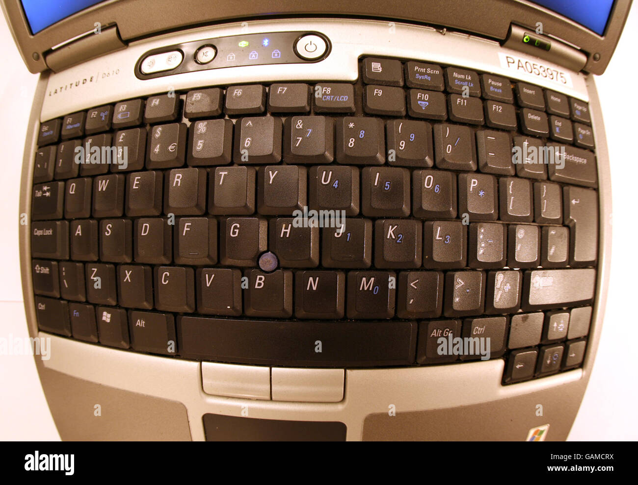 Laptop keyboard. A laptop keyboard Stock Photo - Alamy