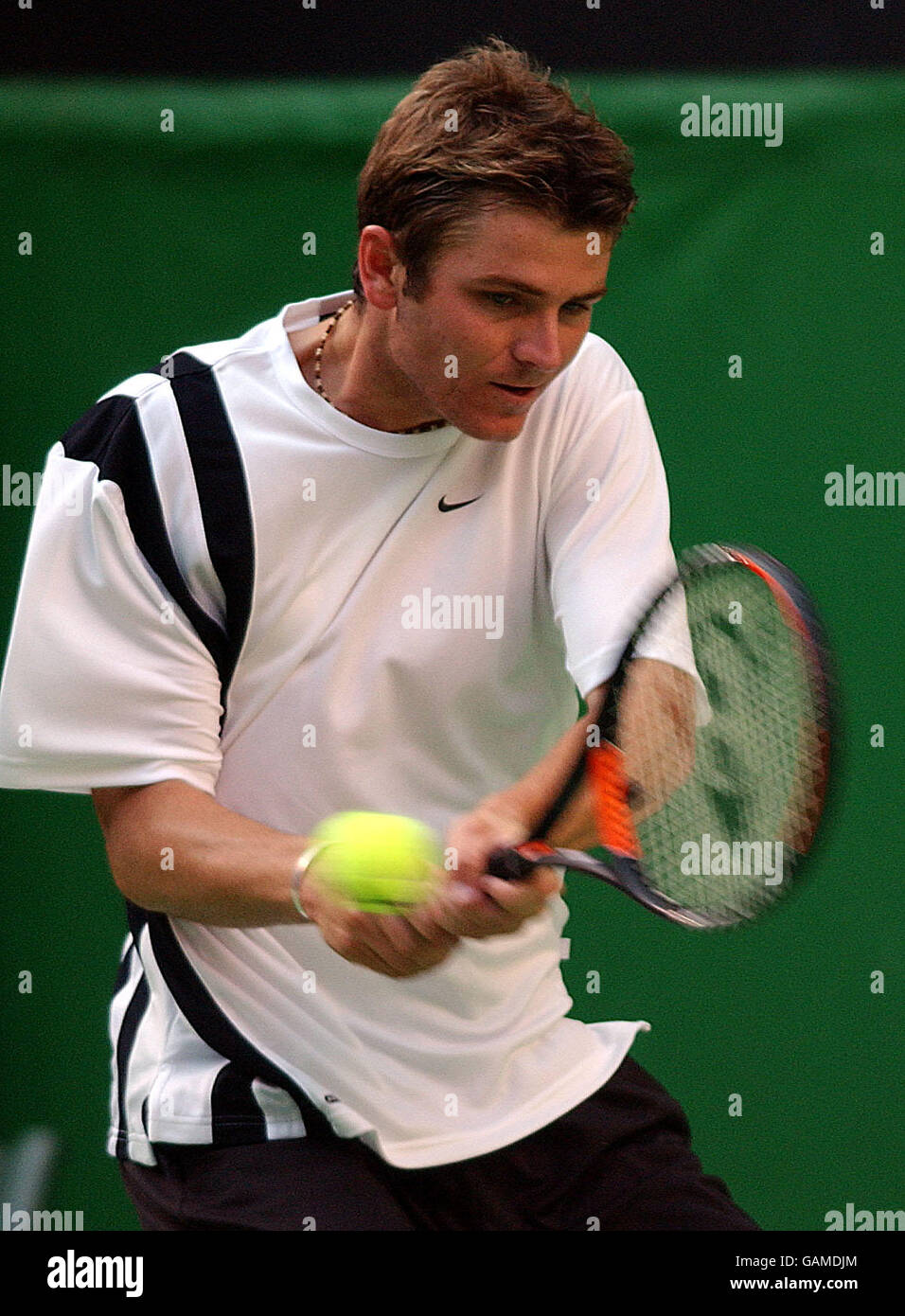 Tennis - Australian Open - Day Three.. Mardy Fish (USA) makes a return ...