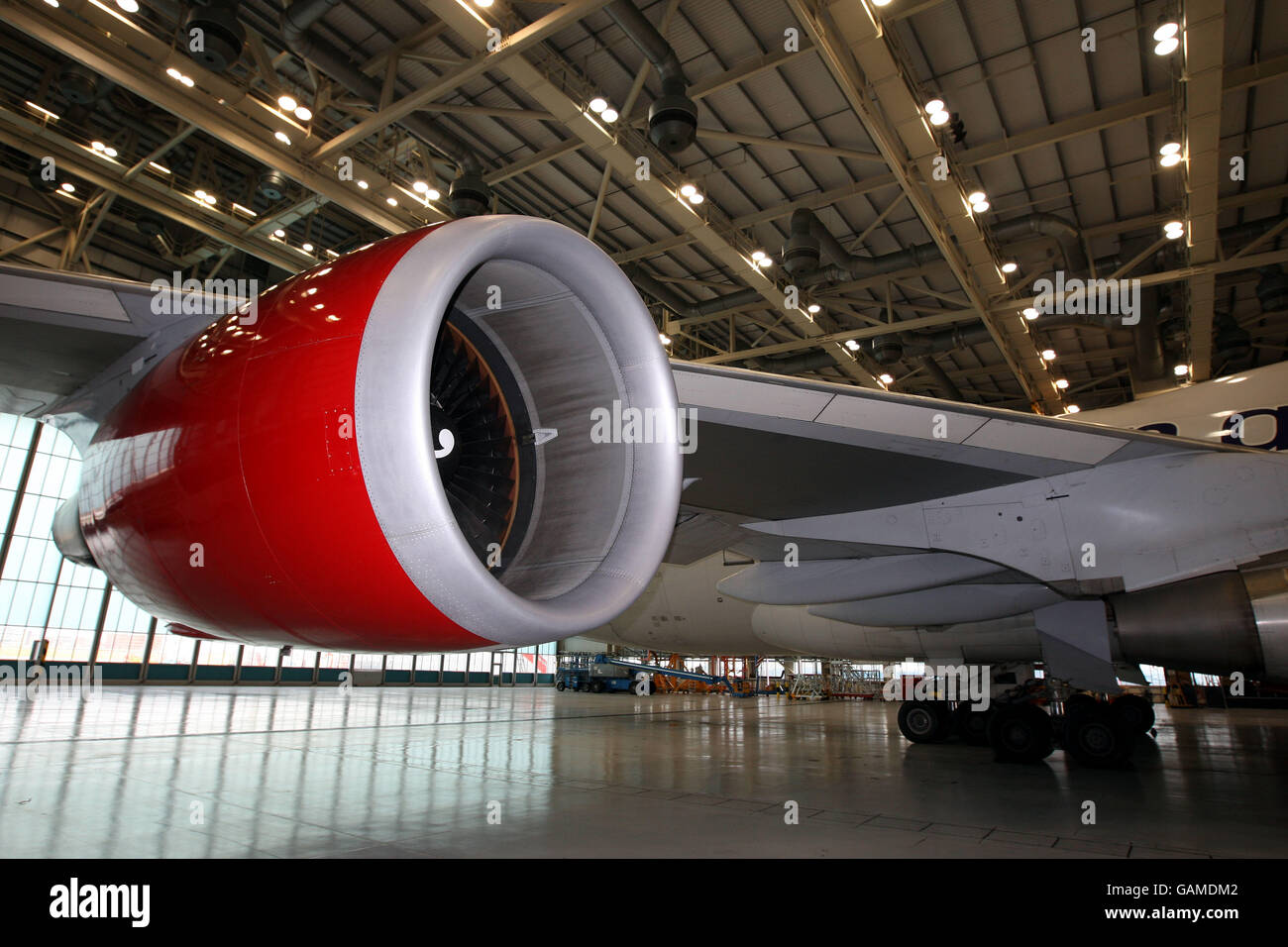 Generic picture of the Biofuel engine attached to the wing of a Boeing ...
