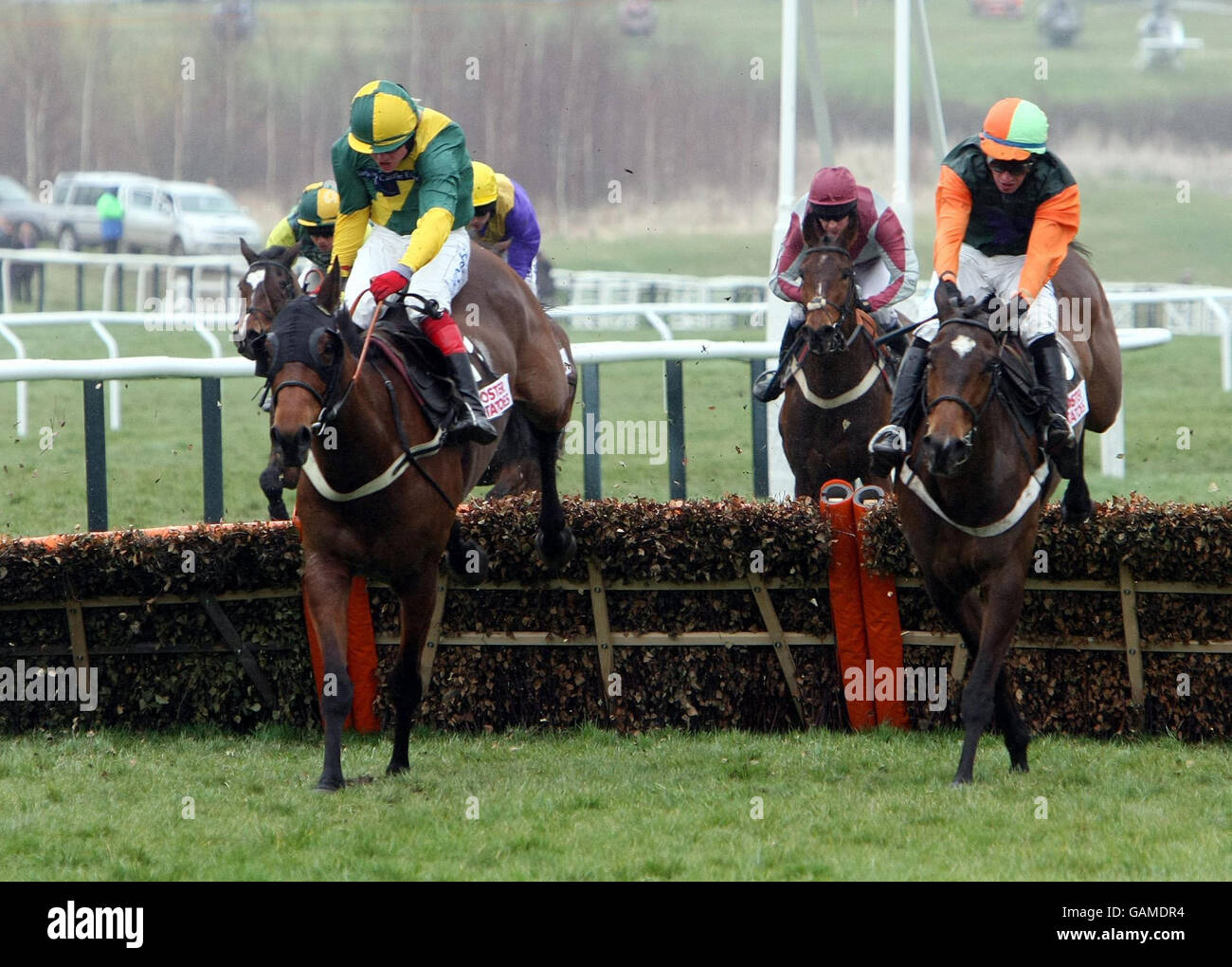 Nenuphar Collonges ridden by Robert Thornton (left) with second placed ...