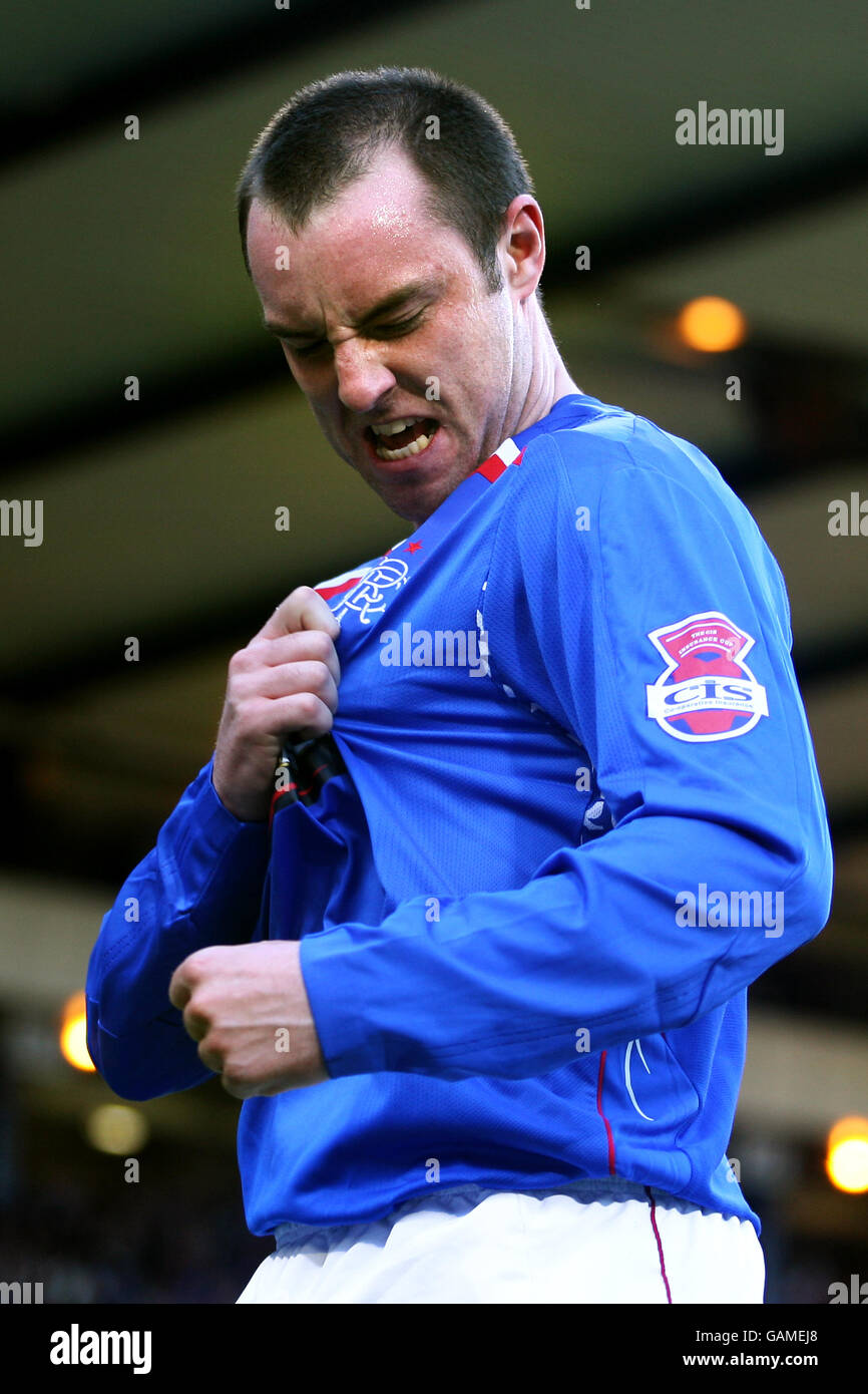 Rangers kris boyd celebrates scoring hi-res stock photography and ...