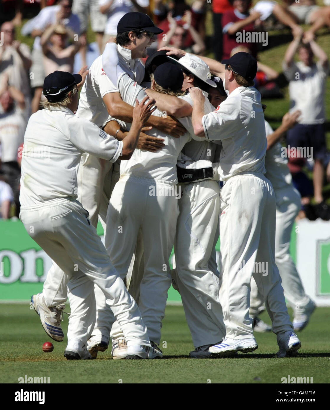 Full length hugging celebrating celebrate happy shouting cheering ...