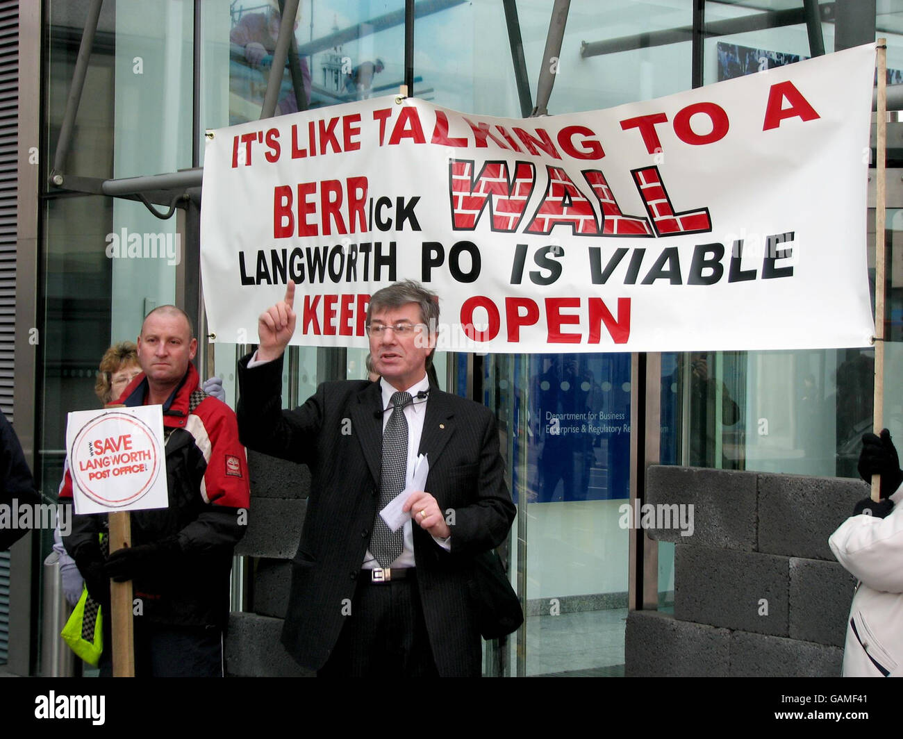 Post Office Protest Stock Photo - Alamy