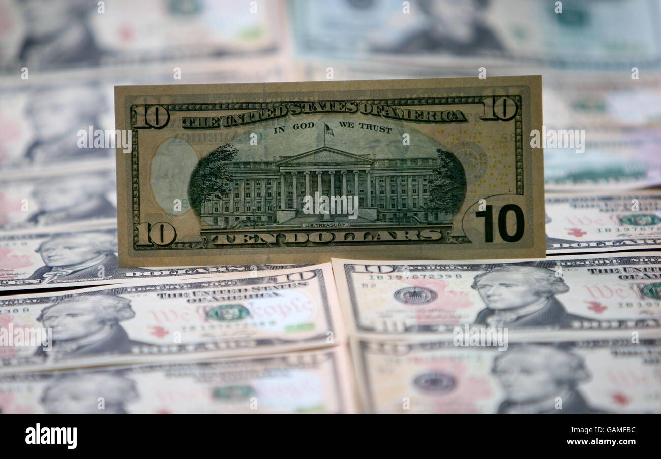 Dollars. Stock picture of a selection of US Dollar notes Stock Photo ...