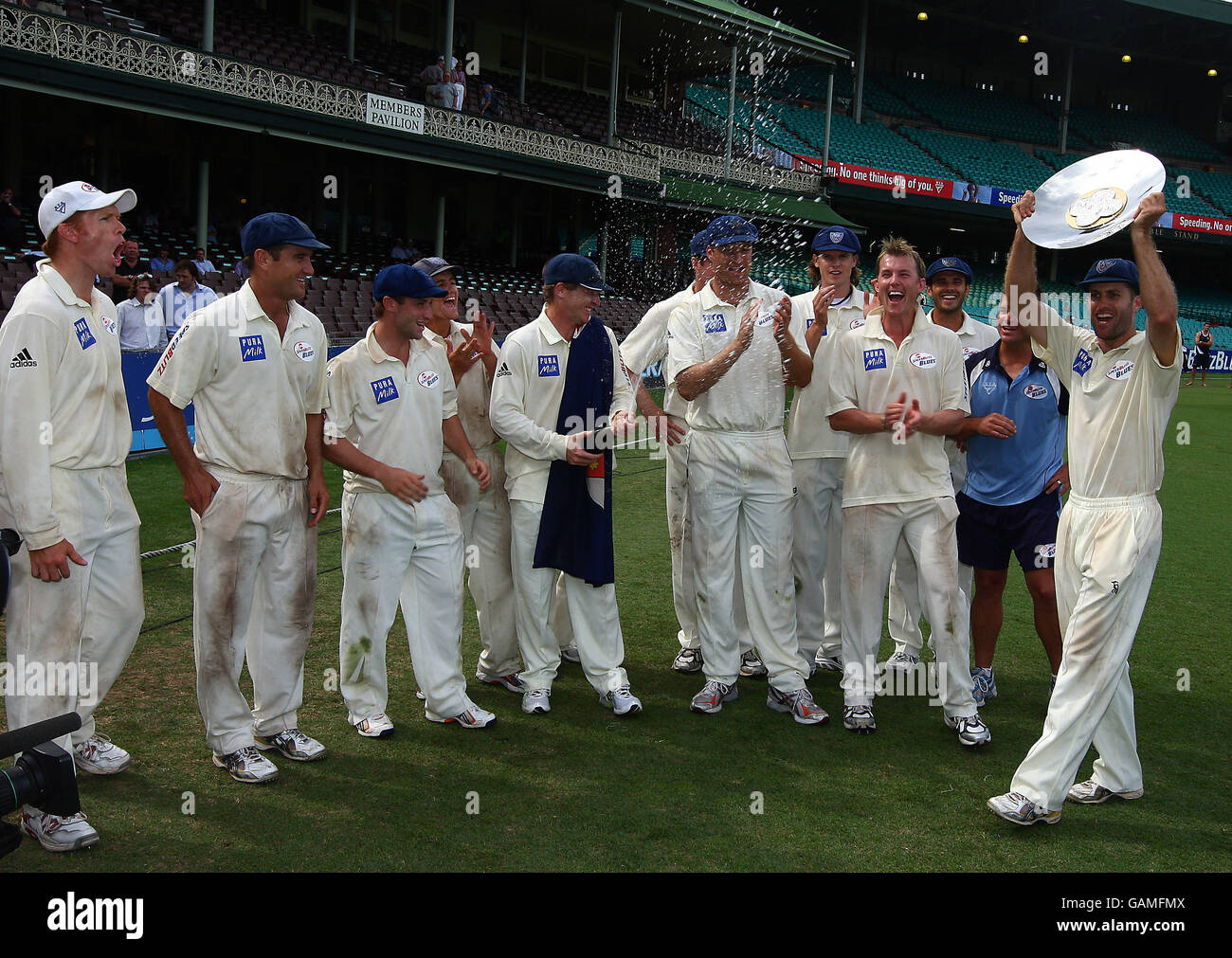 Simon Katich NSW Blues celebrate their Victory against Victoria ...