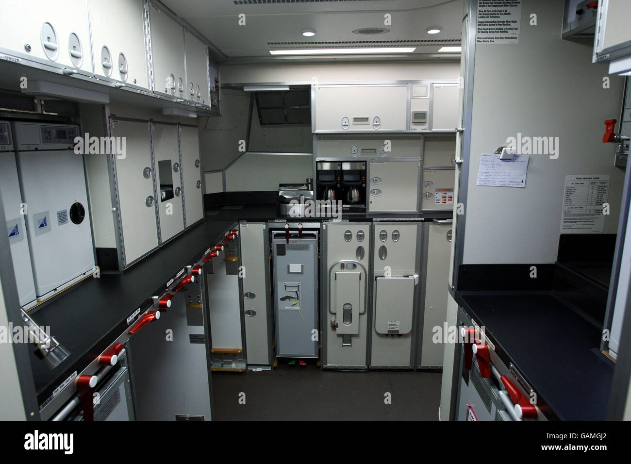 Generic picture of Galley onboard the Singapore Airlines Airbus 380 ...