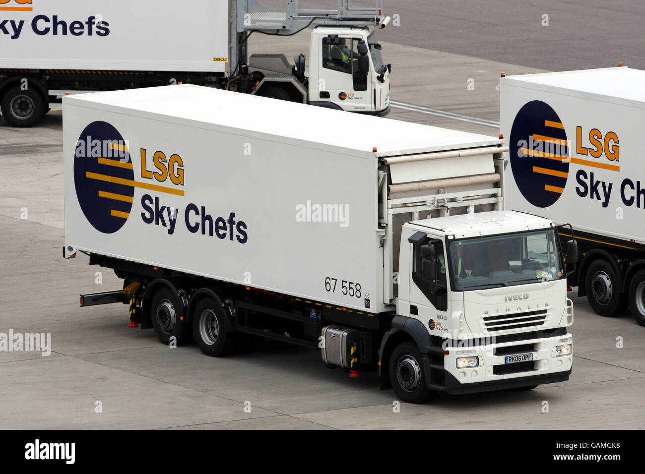 Generic picture of a Sky Chefs lorries waiting for a plane to Taxi in ...