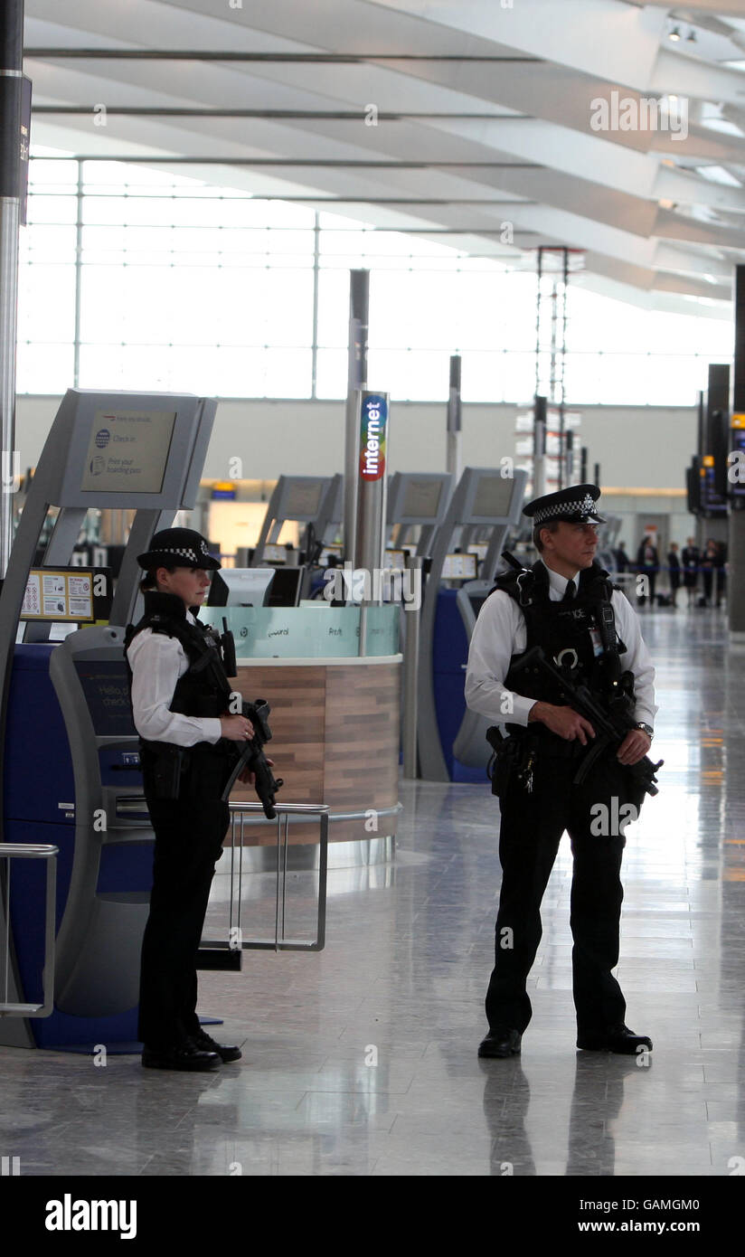 Security is tight as Britain's Queen Elizabeth II opens the 4.3 billion ...