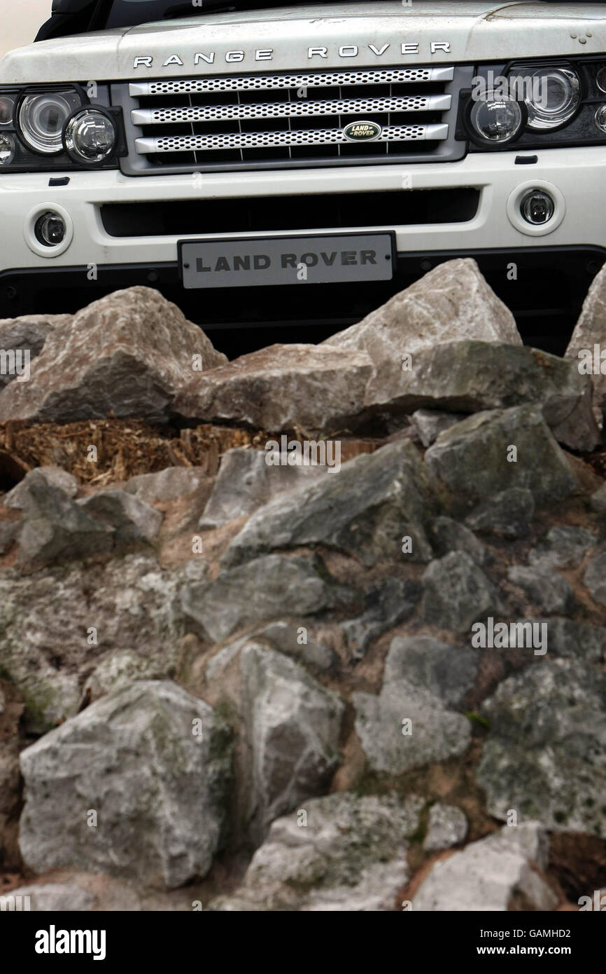 A general view of a Land Rover on display at the Land Rover plant, Lode ...