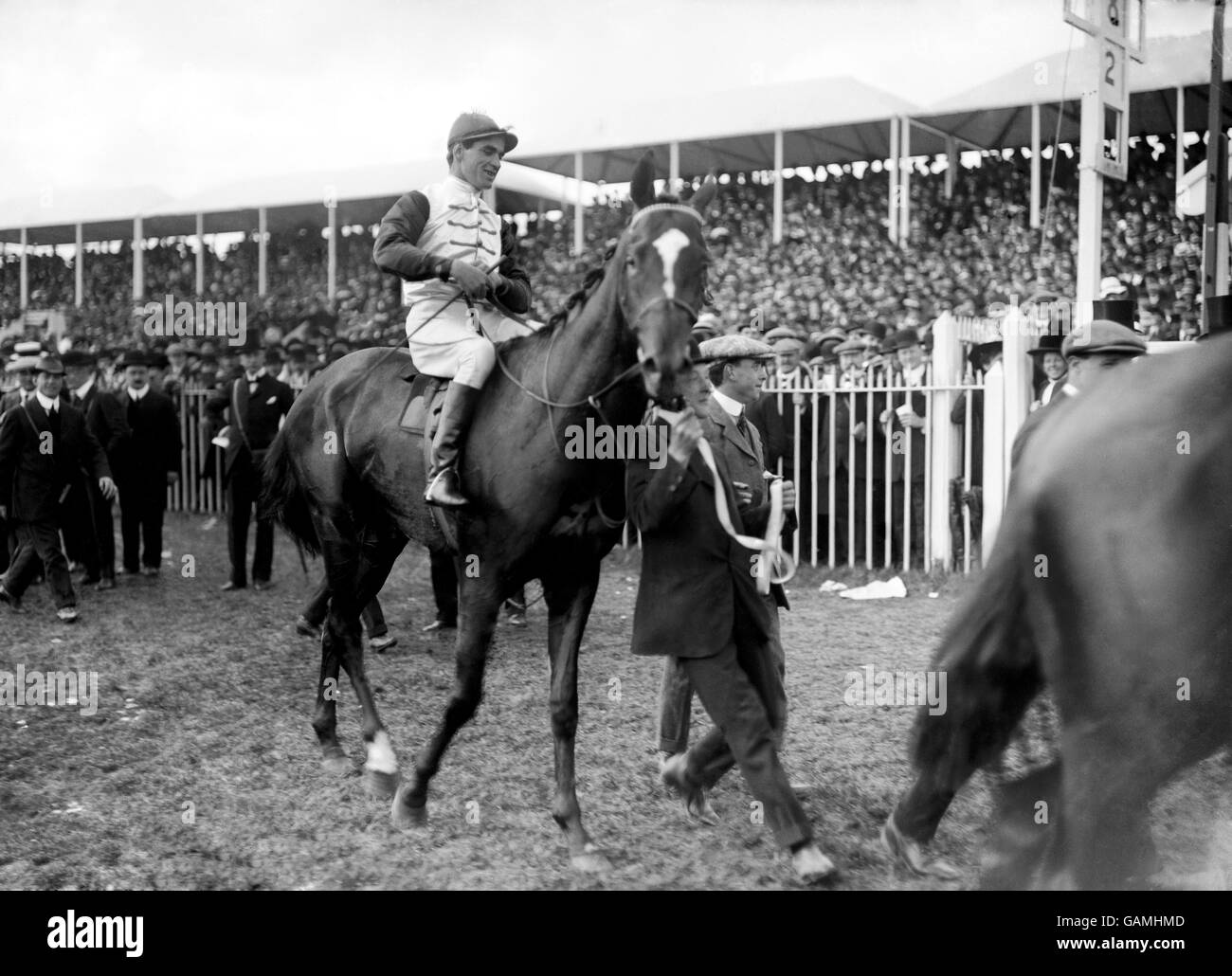 Being led to the winners enclosure hi-res stock photography and images ...